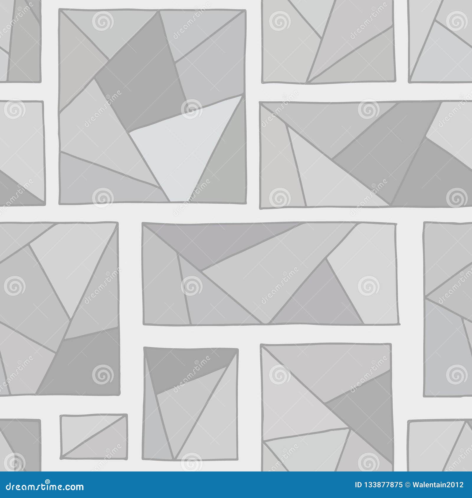 Seamless Vector Pattern, Lined Asymmetric Geometric Background with ...