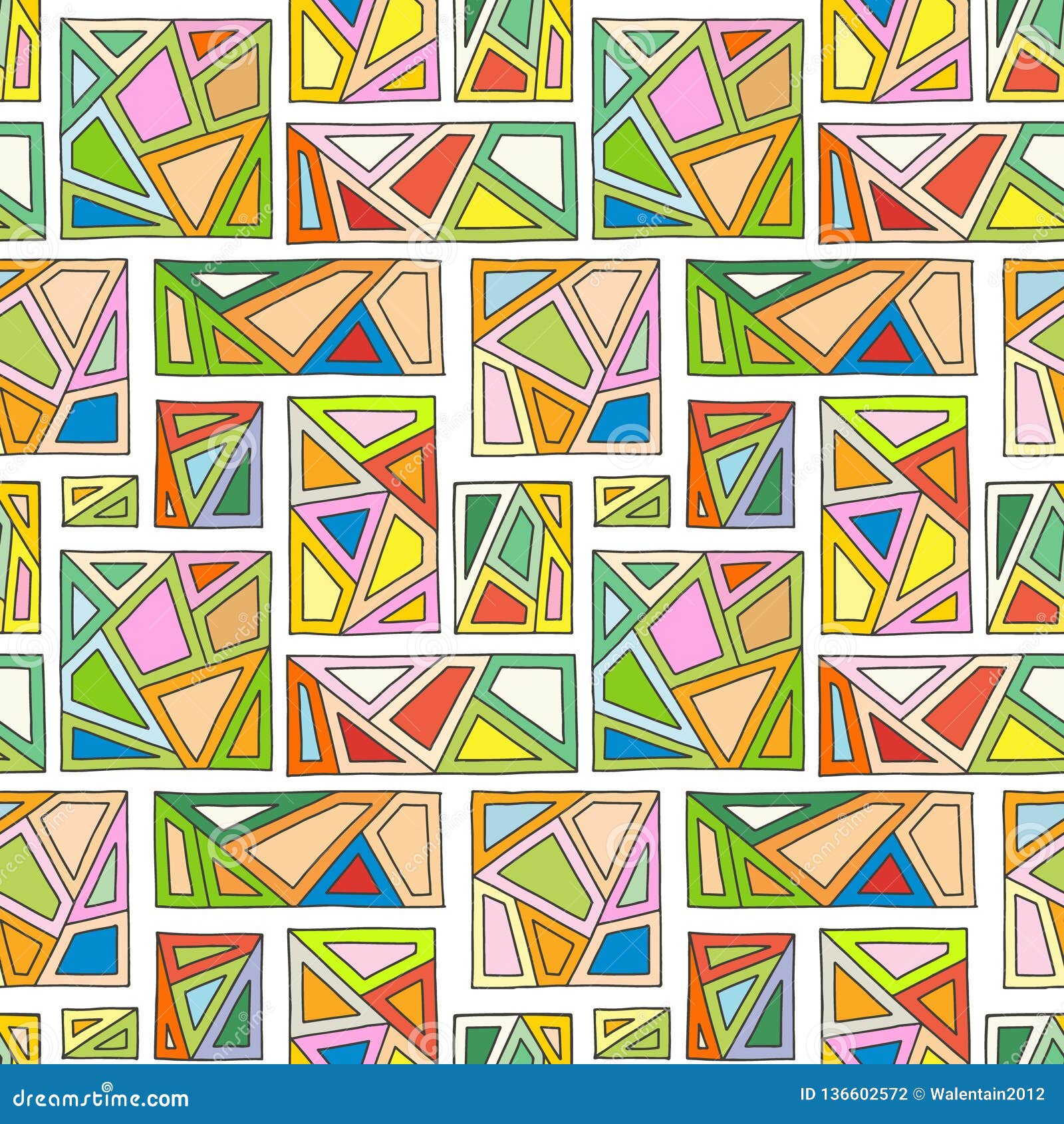 Seamless Vector Pattern, Lined Asymmetric Geometric Background with ...