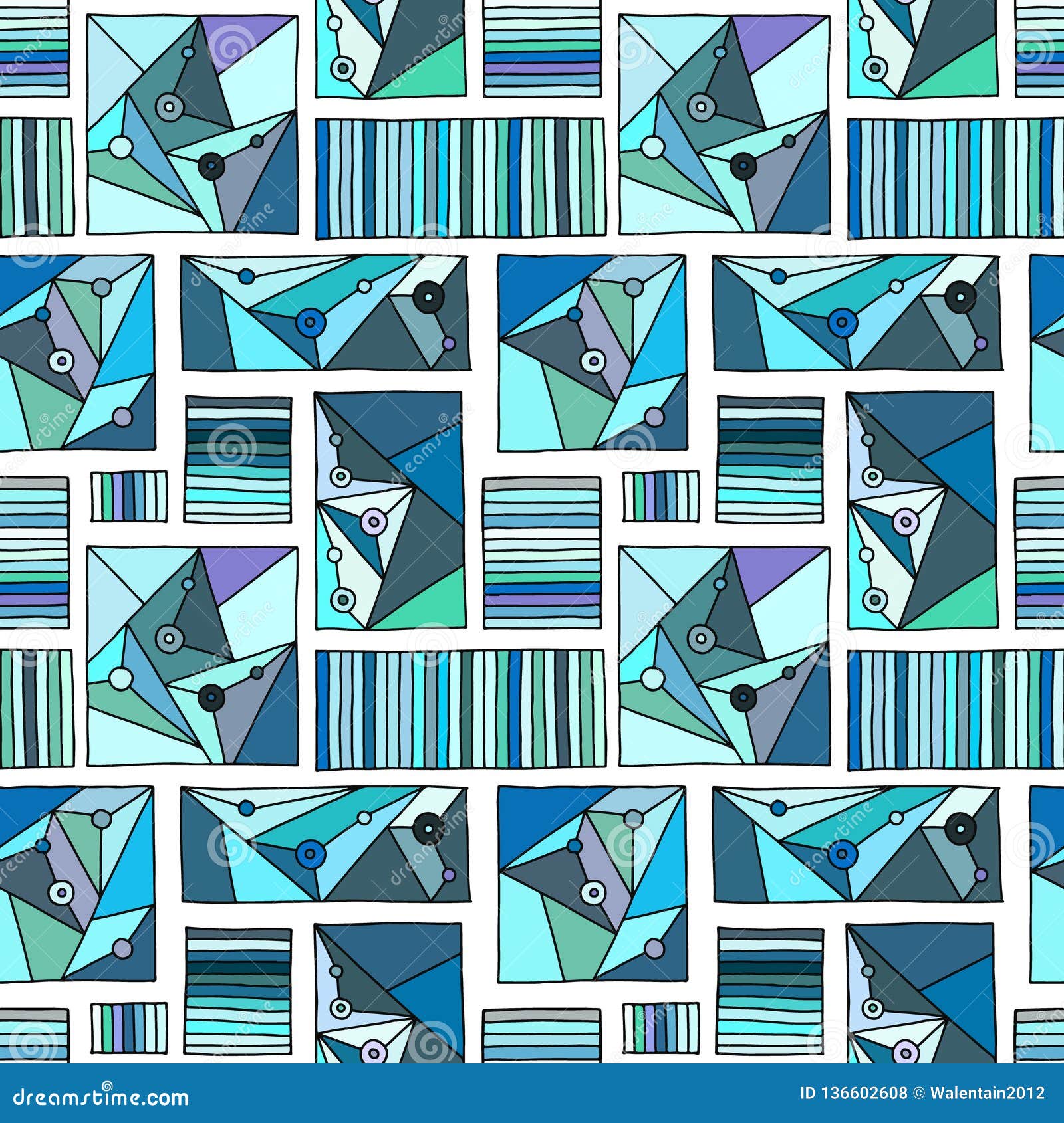 Seamless Vector Pattern, Lined Geometric Background with Rhombus ...