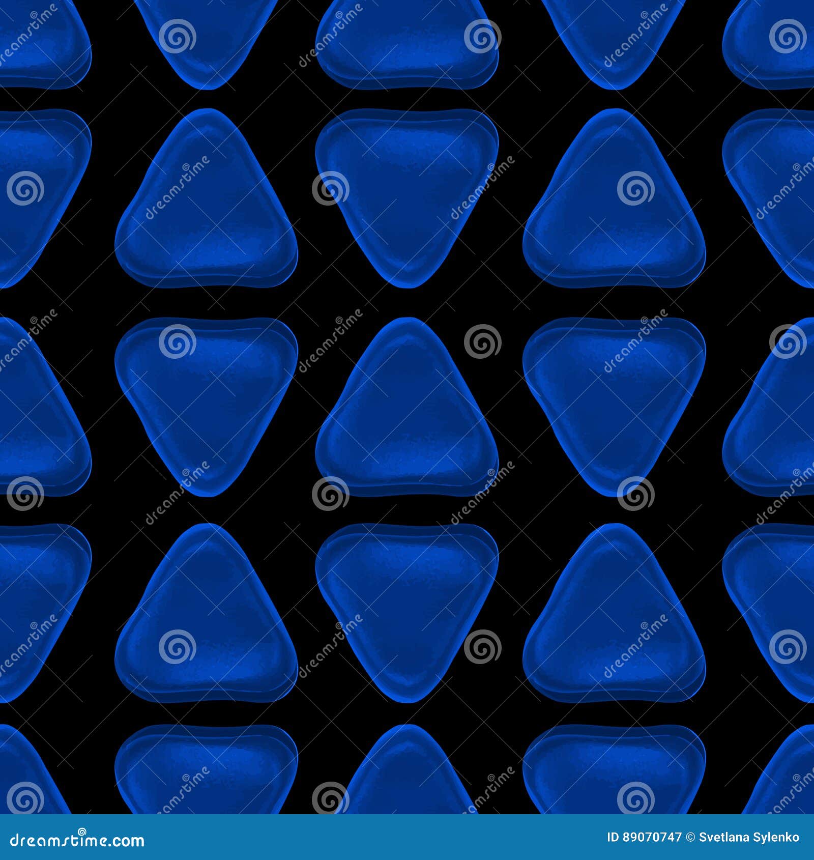 Seamless Vector Pattern Made Up of Geometric Shapes Clay. Stock Vector ...