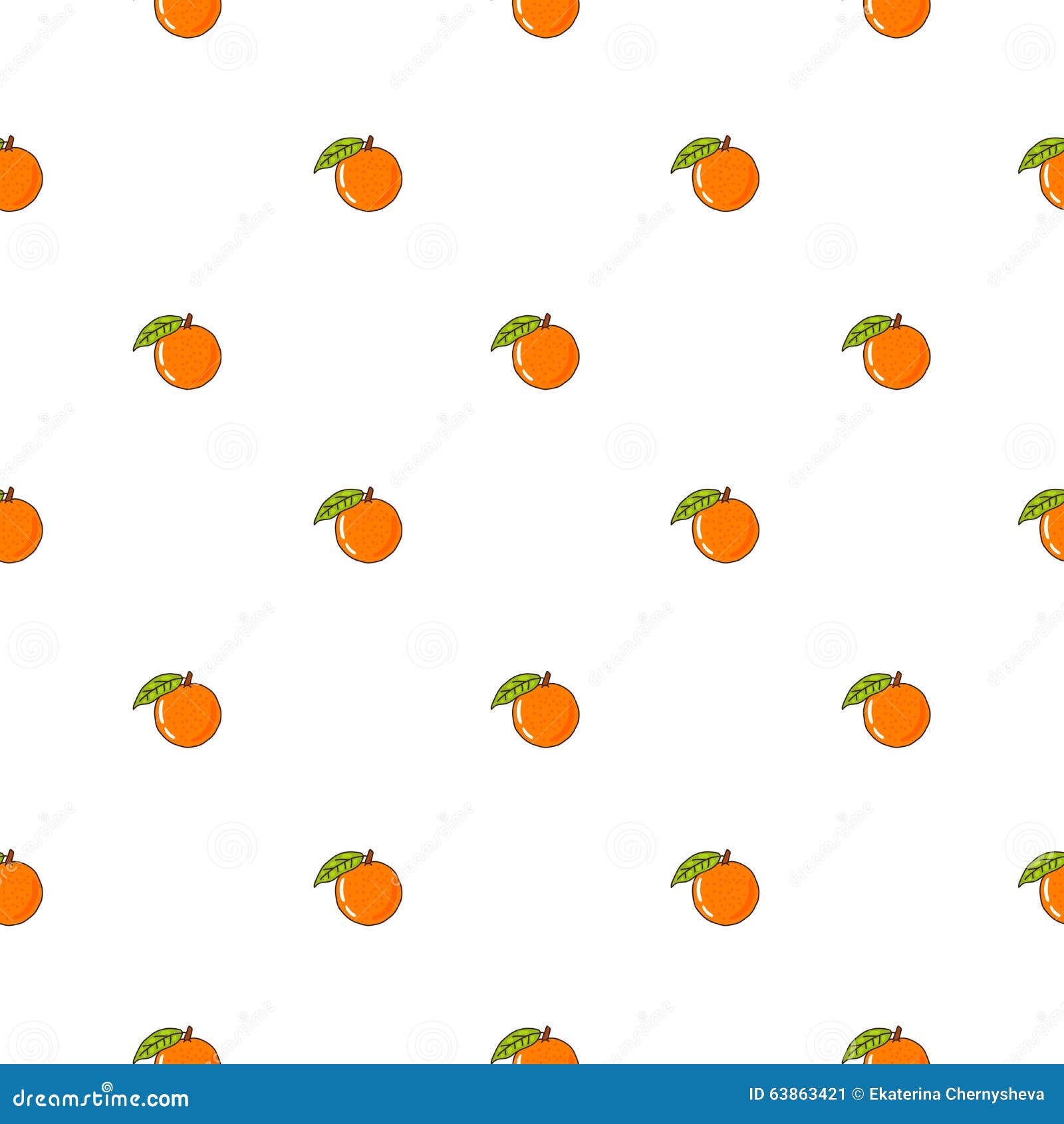 Seamless Vector Pattern of Oranges Stock Vector - Illustration of ...
