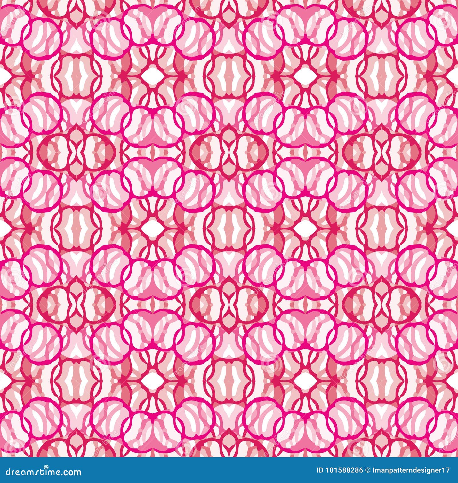 Pink Bubbles and Foams Vector Repeating Pattern Stock Vector ...
