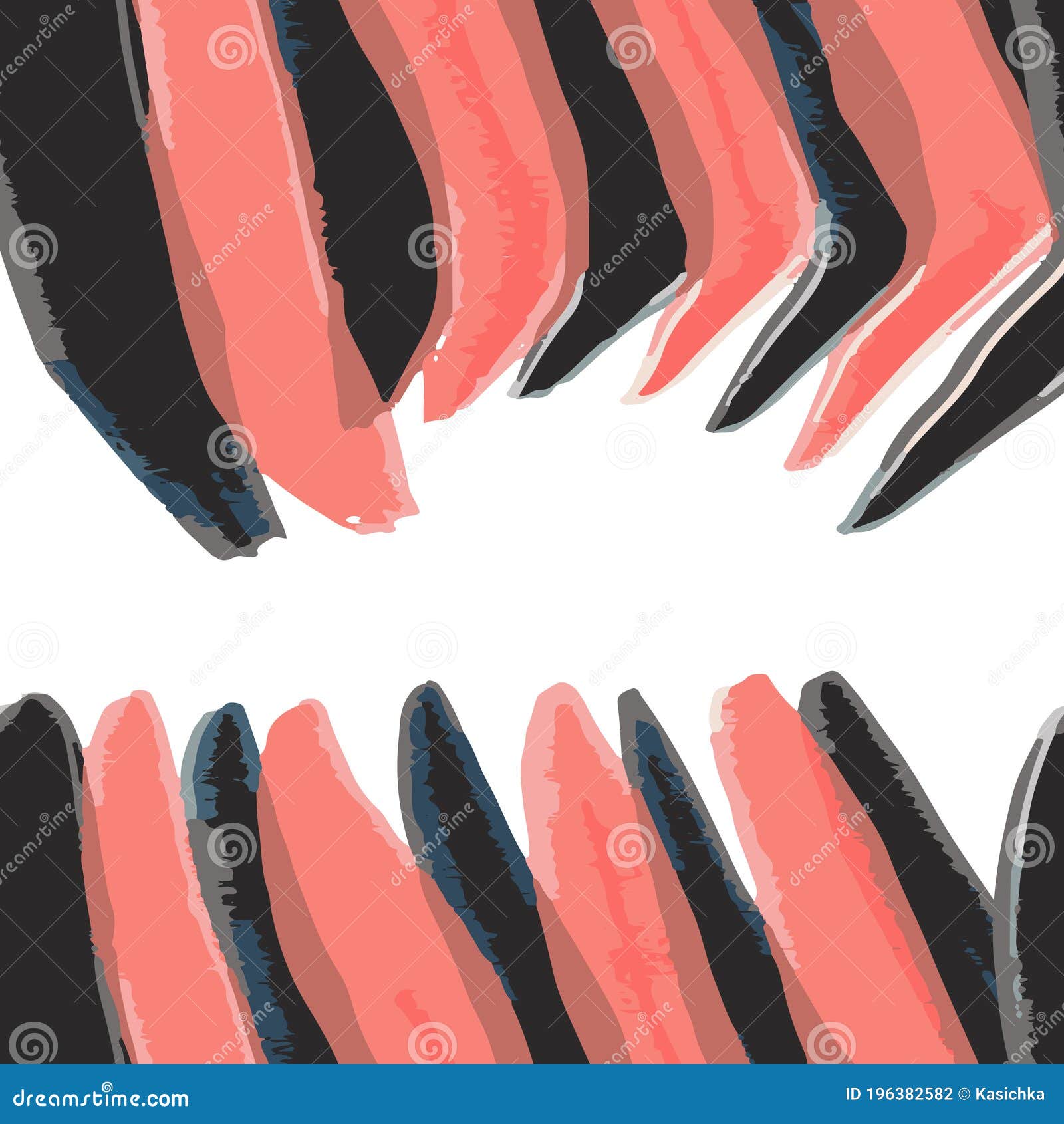 Seamless Vector Pattern with Red and Black Sharp Lines As Frames Stock ...