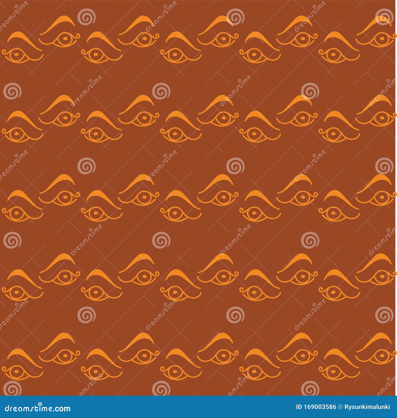 Seamless Vector Pattern with Rows of Eyes Stock Vector - Illustration ...