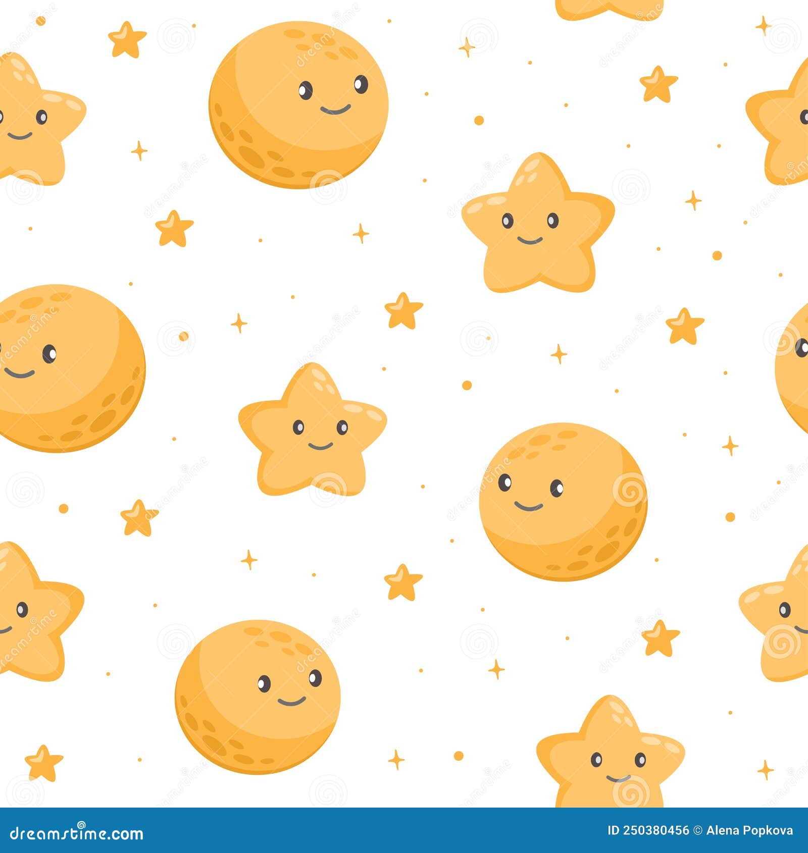 Seamless vector pattern stock vector. Illustration of star - 250380456