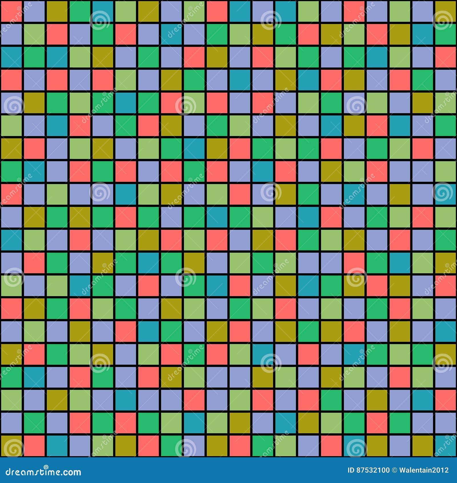 Seamless Vector Pattern with Squares. Simple Checkered Graphic Design ...