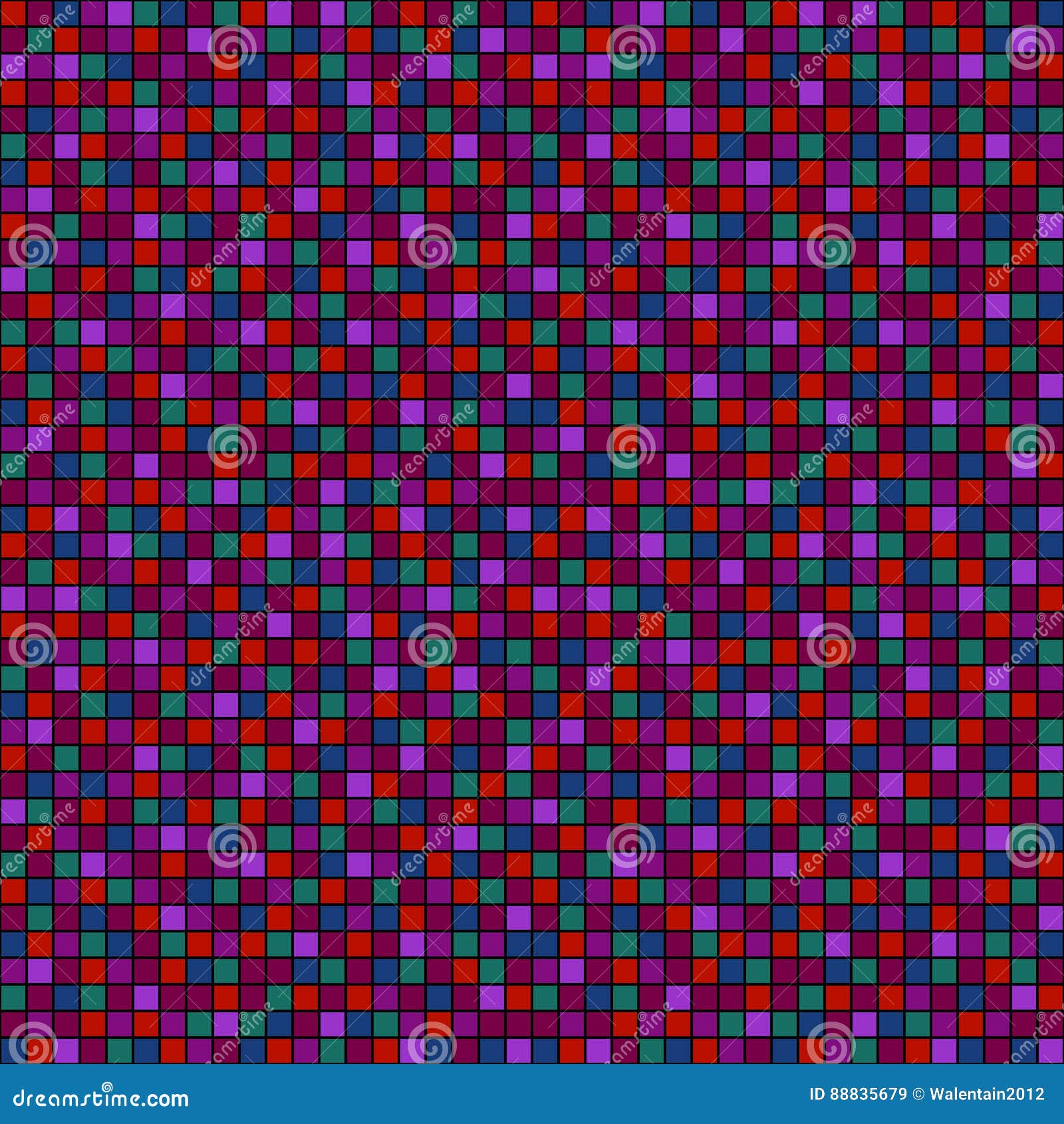 Seamless Vector Pattern with Squares. Simple Checkered Graphic Design ...