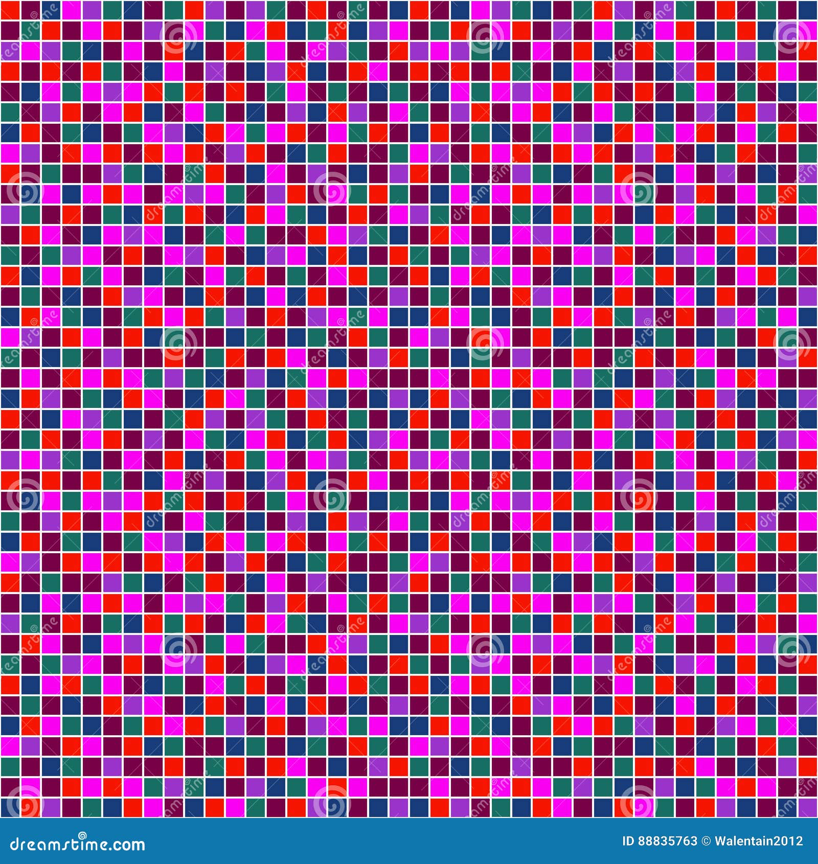 Seamless Vector Pattern with Squares. Simple Checkered Graphic Design ...