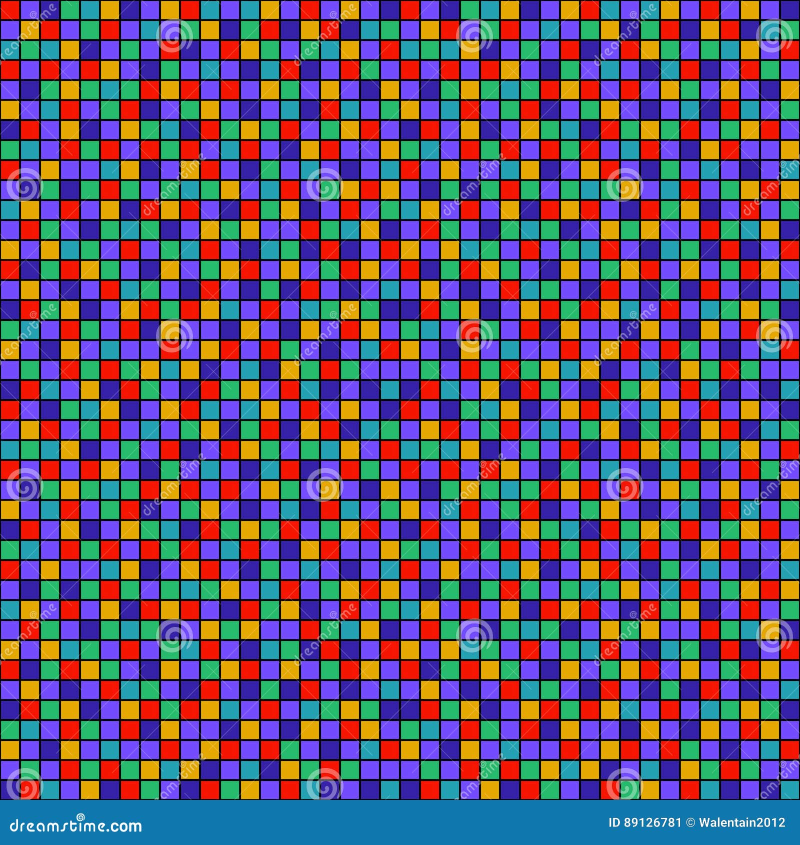 Seamless Vector Pattern with Squares. Simple Checkered Graphic Design ...