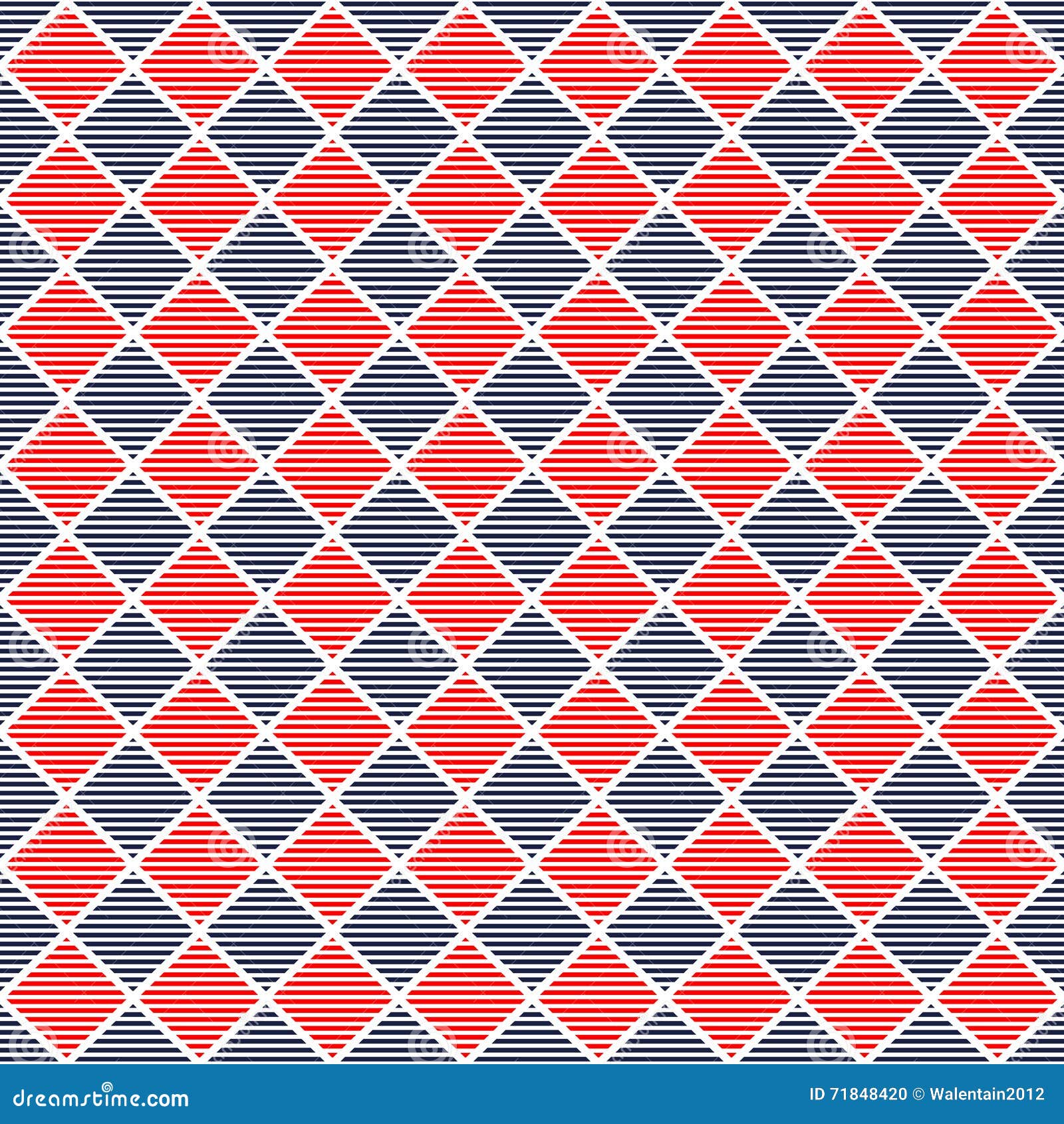 Seamless Vector Pattern. Symmetrical Geometric Background with Red and ...