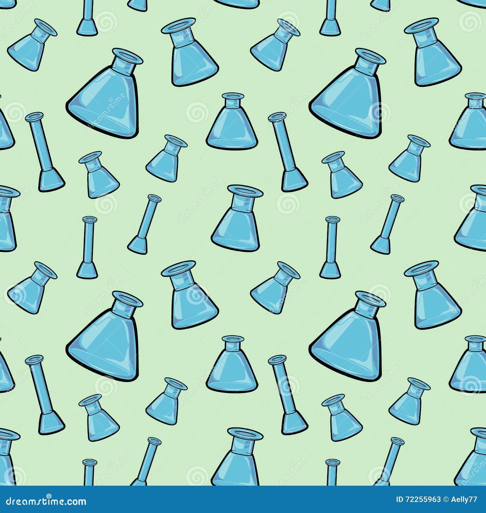 A Seamless Vector Pattern with Test Tubes. Stock Vector - Illustration ...