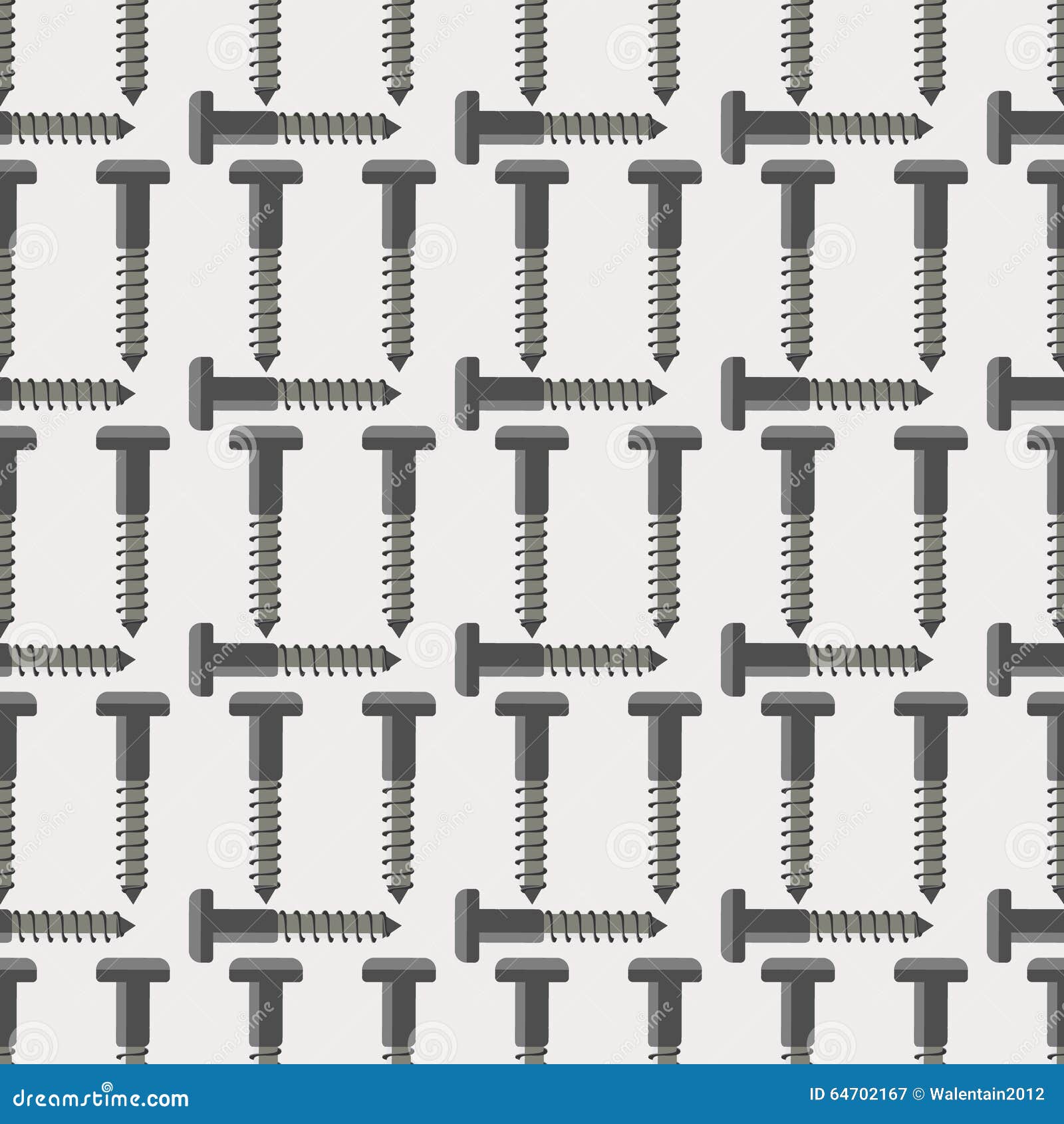 Seamless Vector Pattern with Tools. Symmetrical Background with Screws ...