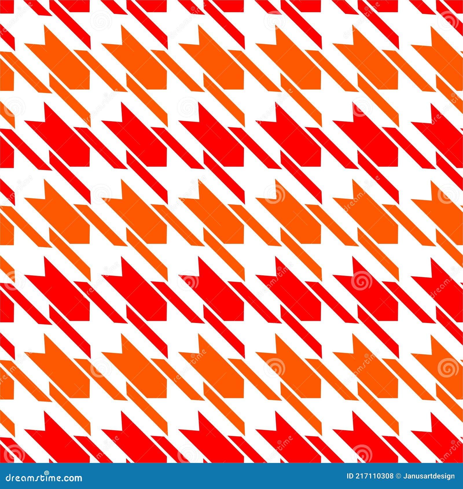 Seamless Vector Pattern - Trendy Three-tone Houndstooth Pattern in ...
