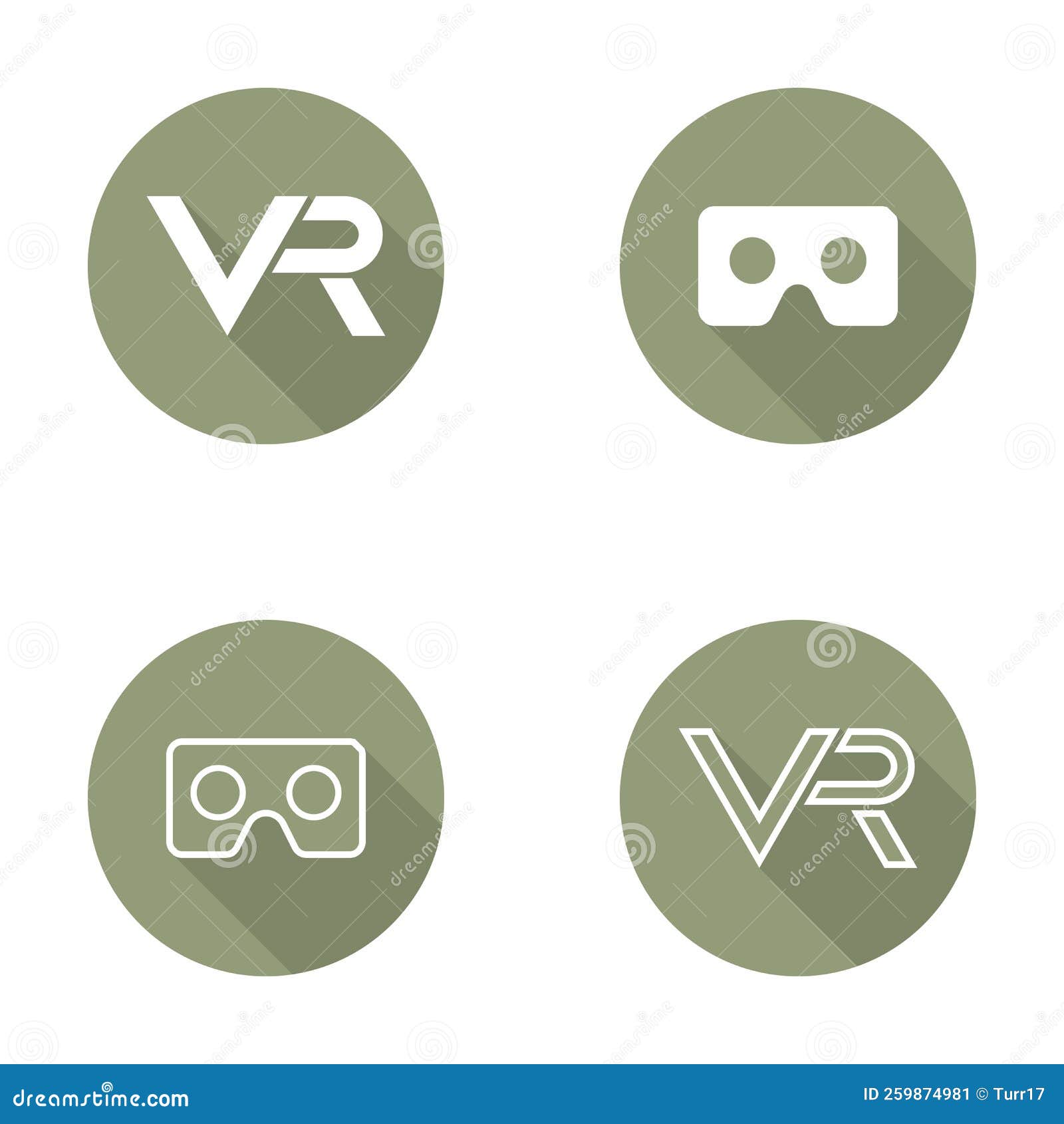 Seamless Vector Modern Pattern with VR Logos Stock Vector - Illustration of face, pictogram ...