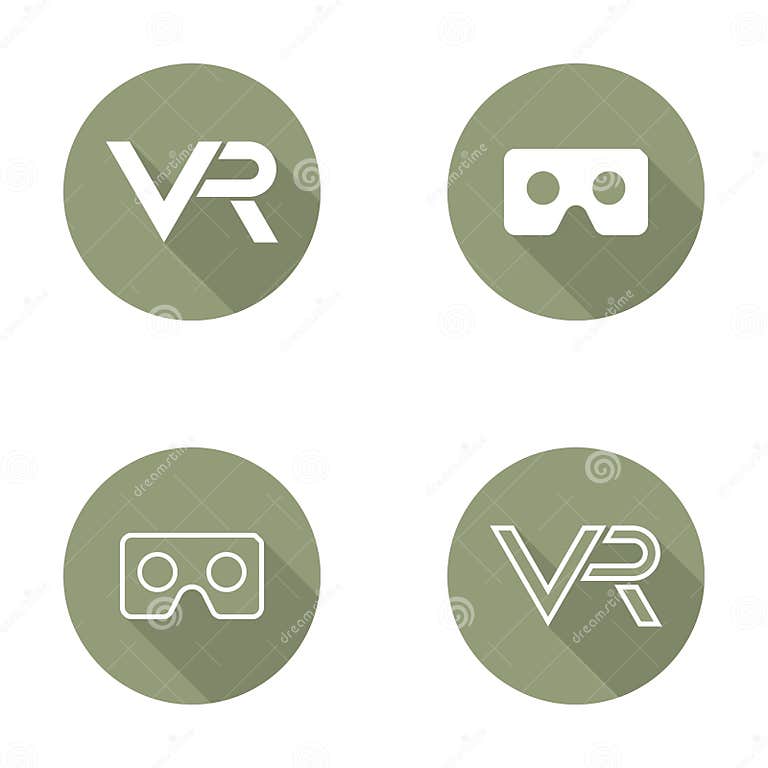 Seamless Vector Modern Pattern with VR Logos Stock Vector ...