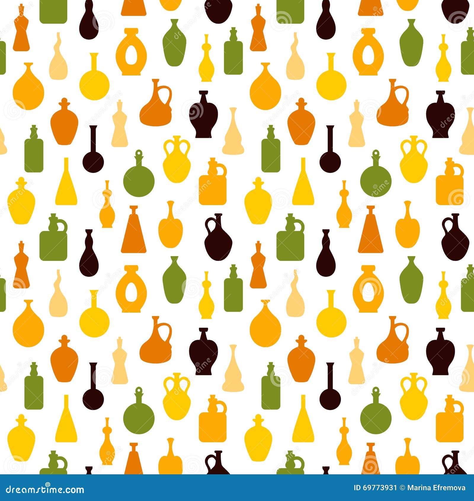 Seamless Vector Pattern with Wine Bottles. Stock Vector - Illustration ...
