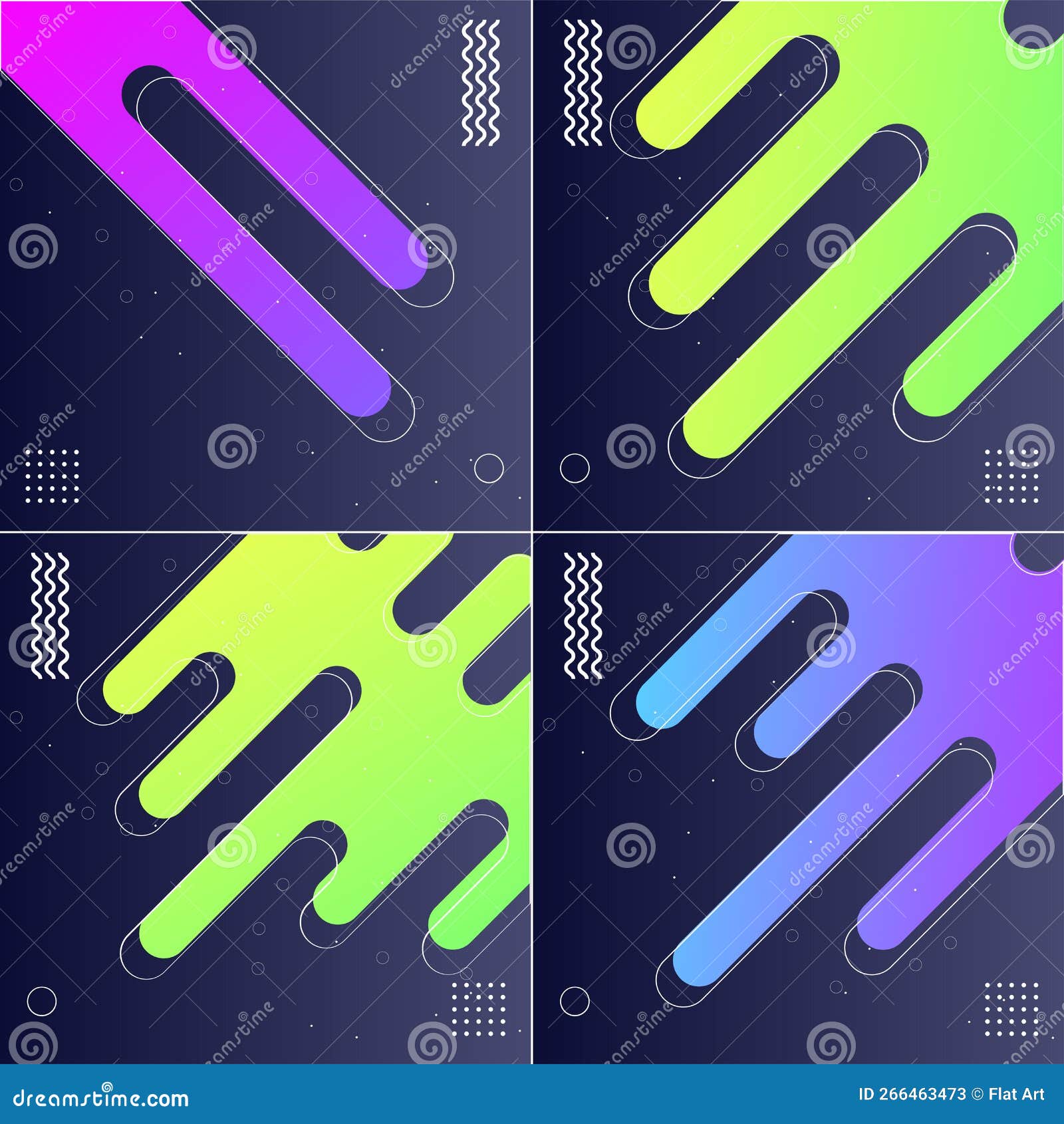 Seamless Vector Patterns with Diagonal Stripes: 1950s-1960s Motifs ...