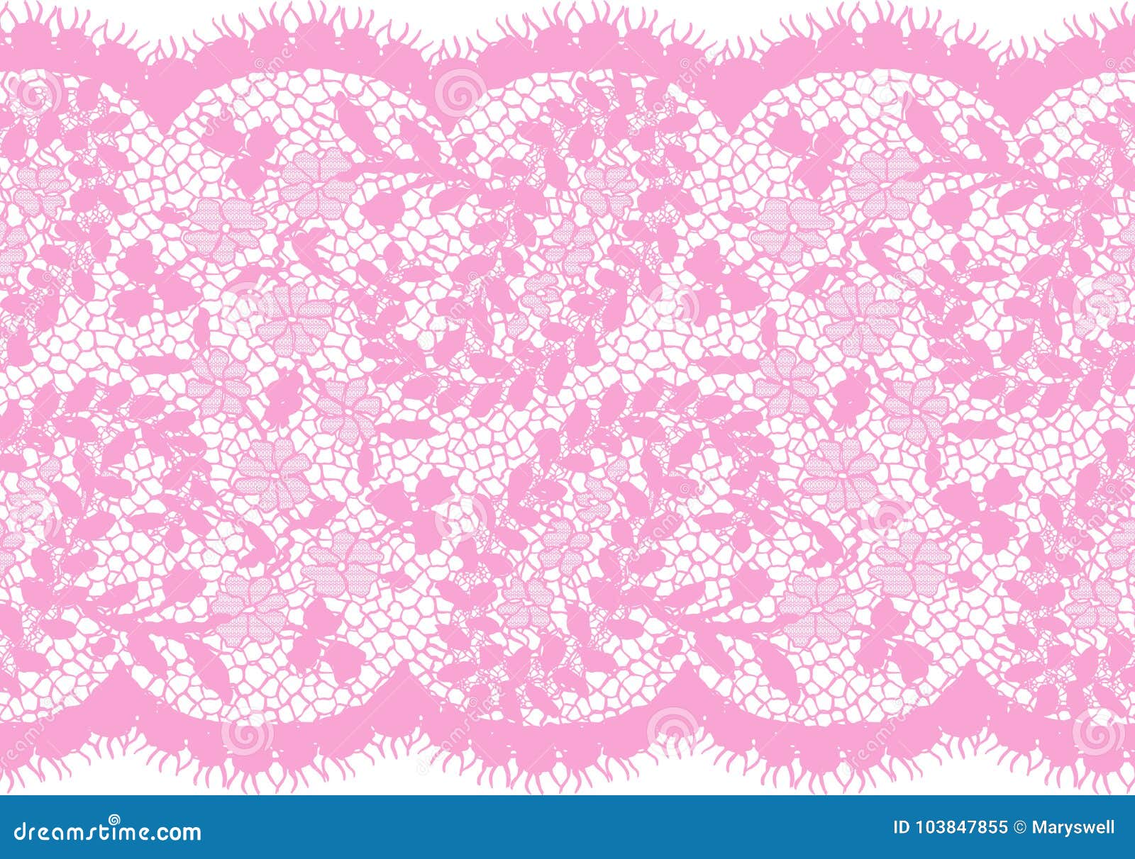 Seamless Vector Pink Lace Pattern Stock Vector - Illustration of ...