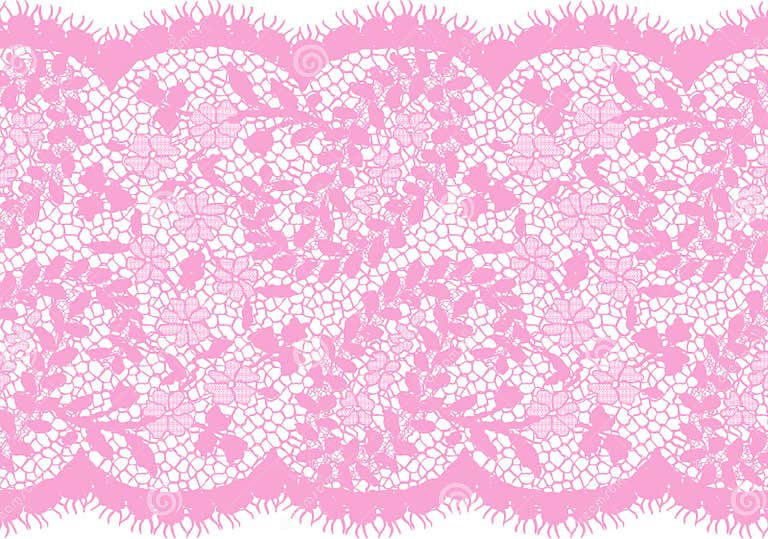 Seamless Vector Pink Lace Pattern Stock Vector - Illustration of ...