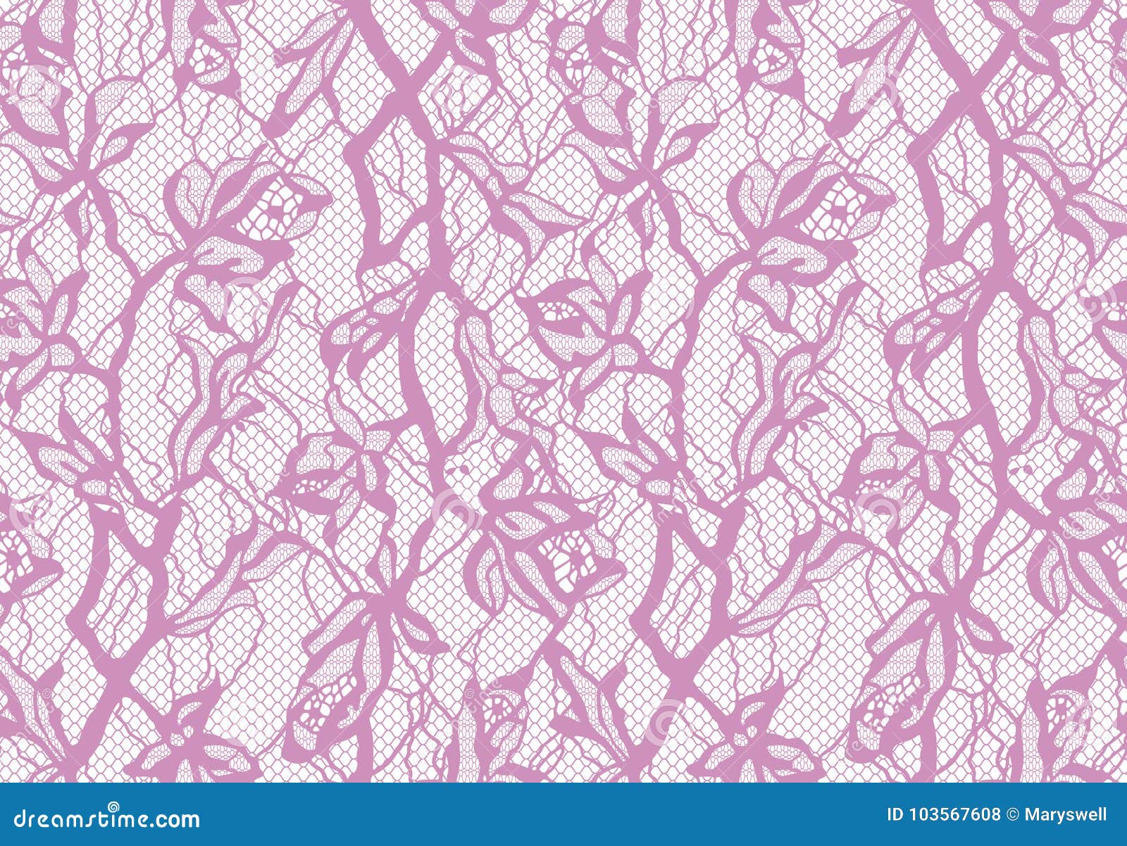Seamless Vector Pink Lace stock vector. Illustration of ornate - 103567608
