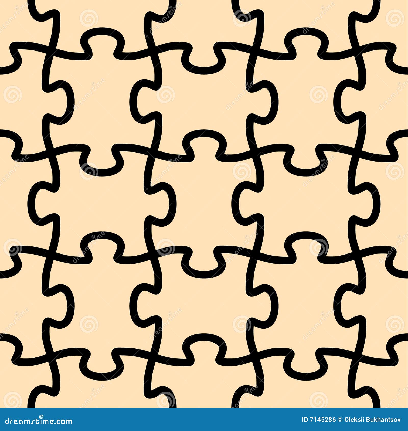 Seamless Vector Puzzle Shape Stock Vector - Illustration of vector ... Seamless Vector Puzzle Shape Stock Vector - Illustration of vector ...