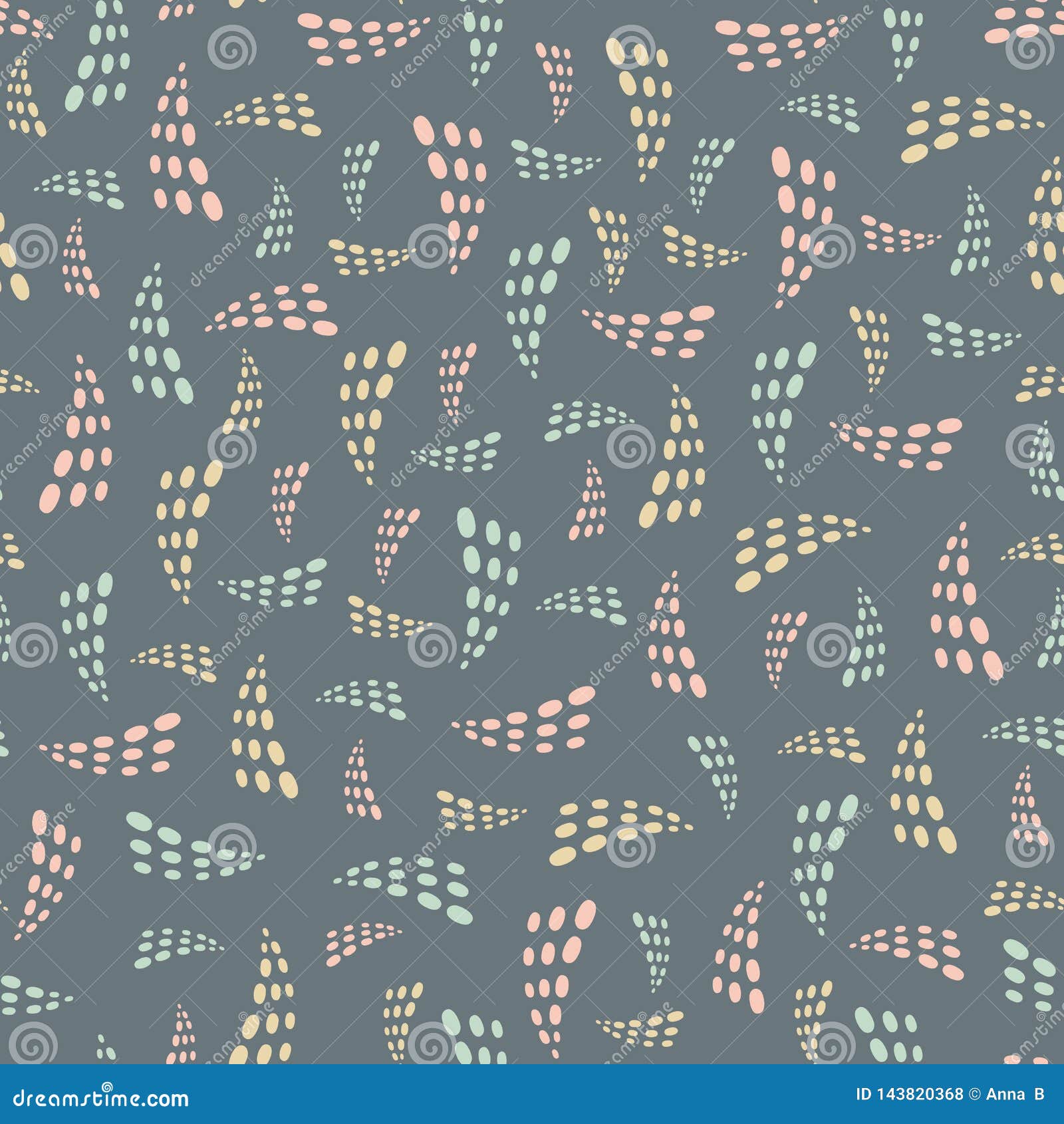 Seamless Vector Repeat Pattern of Pastel Abstract Geometric Triangles ...