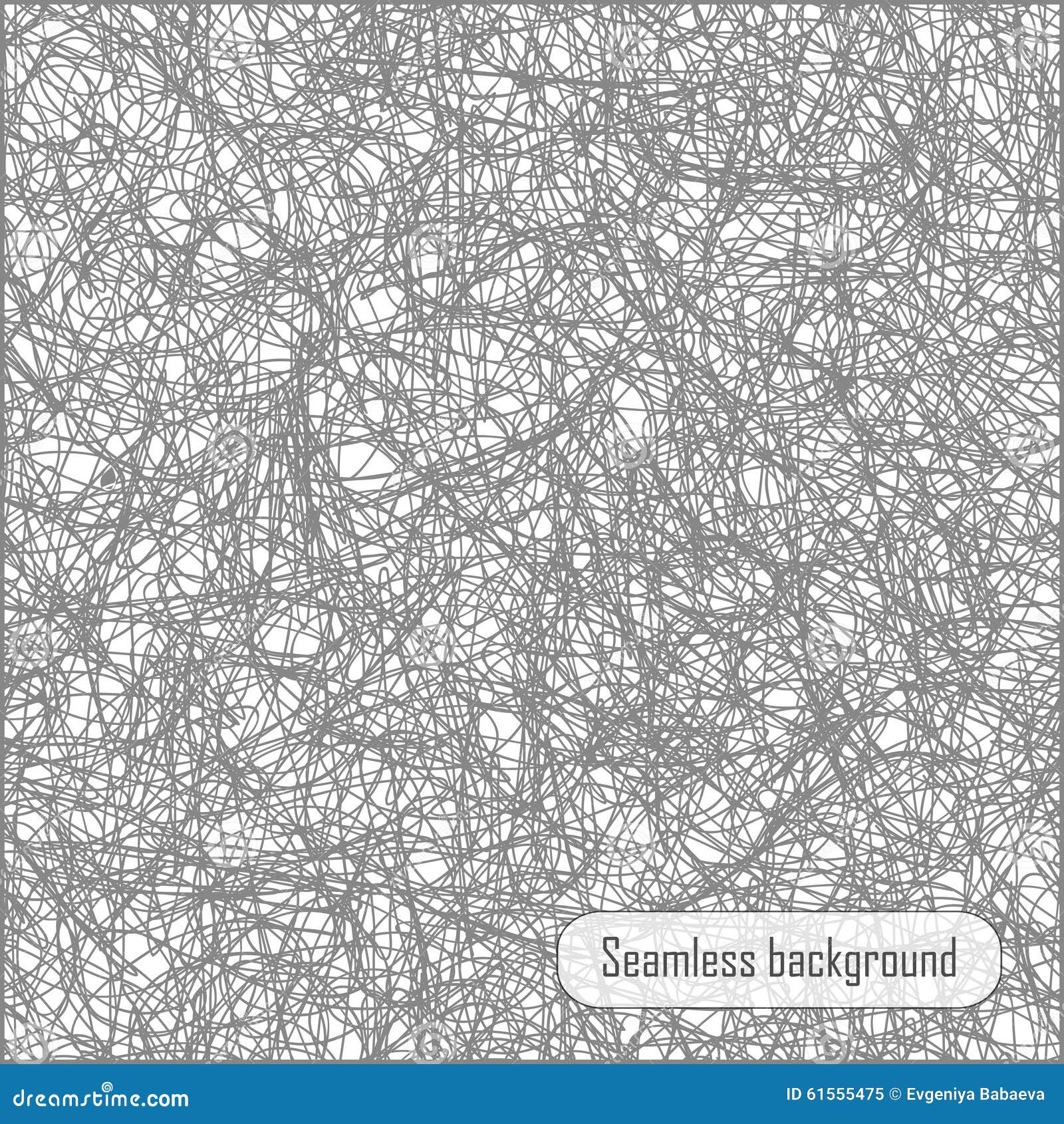 Seamless Vector Scribble Pattern. Stock Vector - Illustration of drawn ...