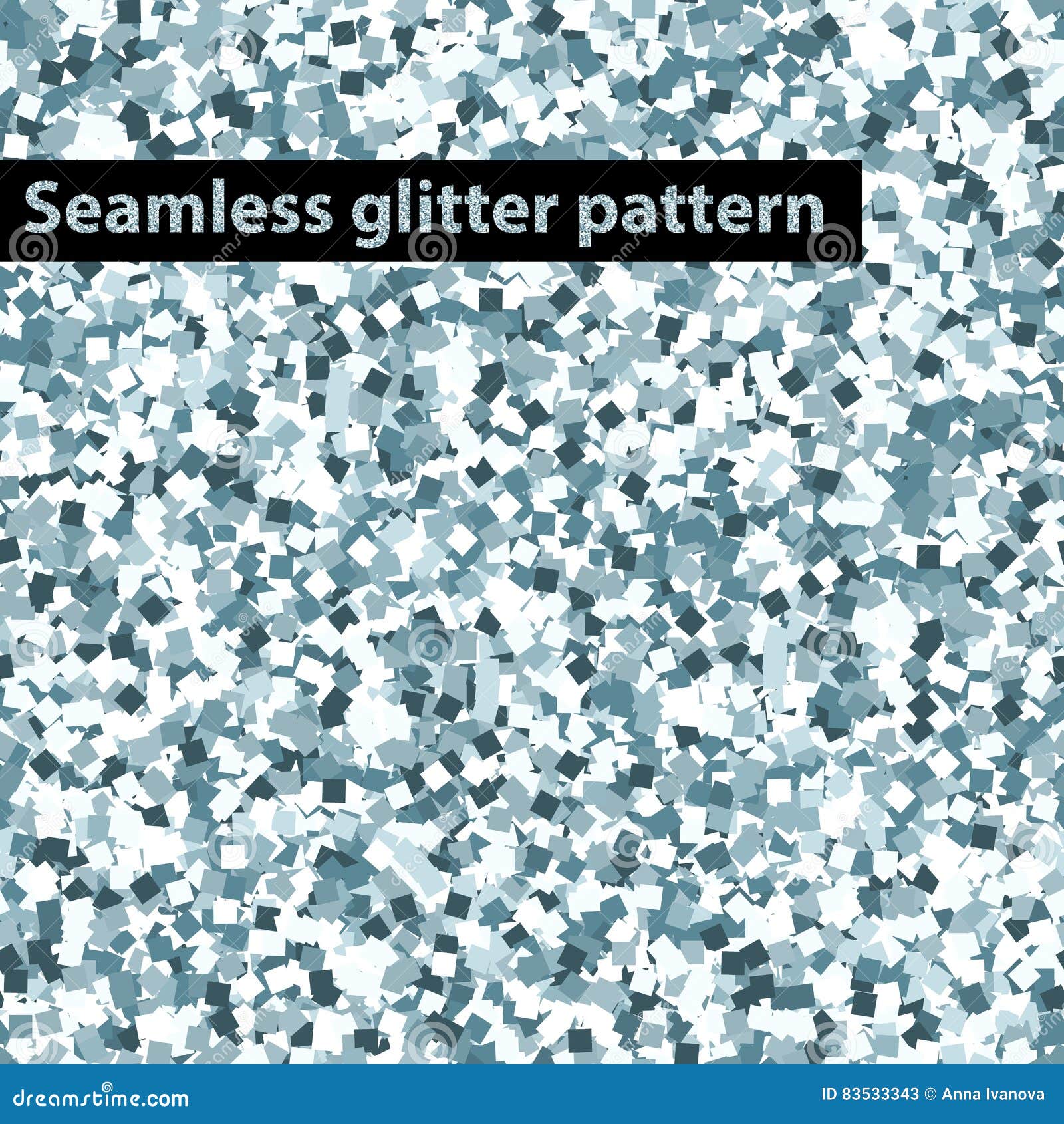 Seamless Vector Silver Glitter Pattern Stock Vector - Illustration of ...