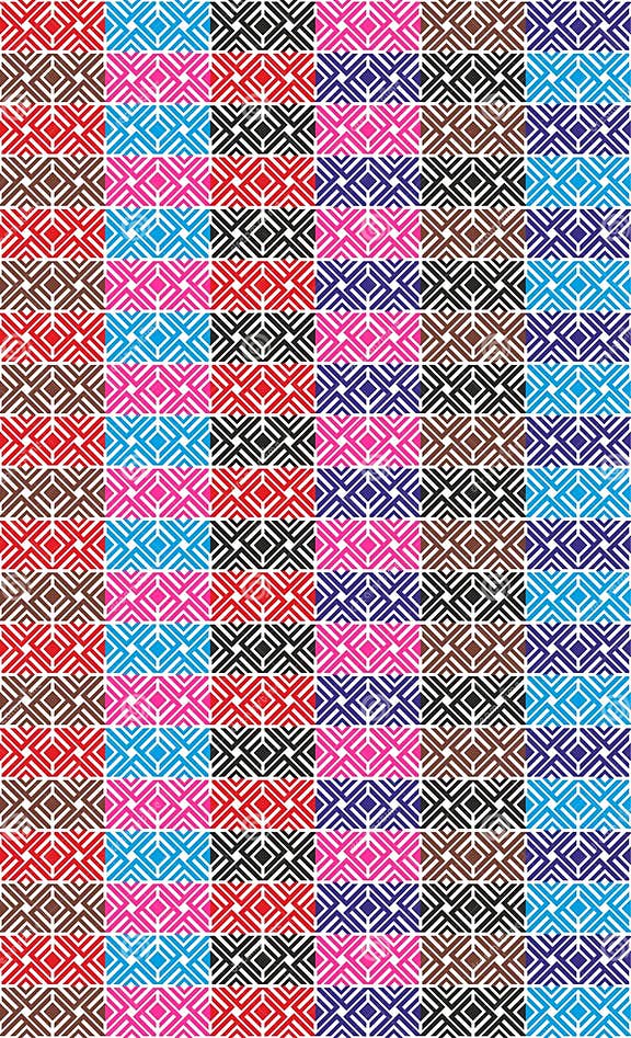 Ethnicity Seamless Pattern Ethnic Wallpaper Vector Art Print