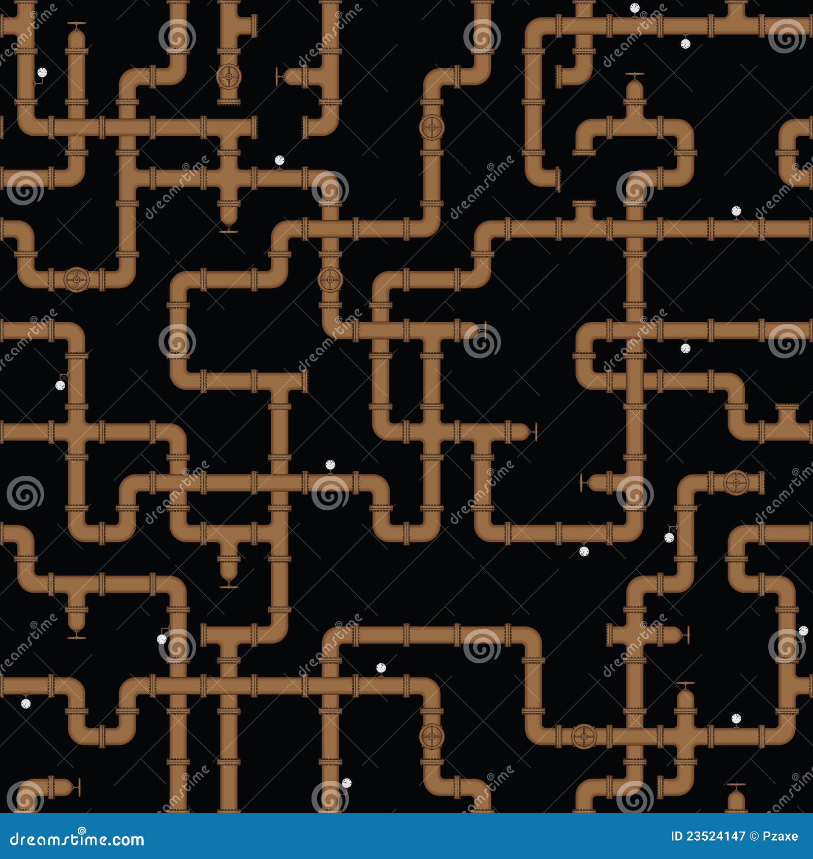 Seamless Vector Texture - Water Pipe Stock Vector - Illustration of ...