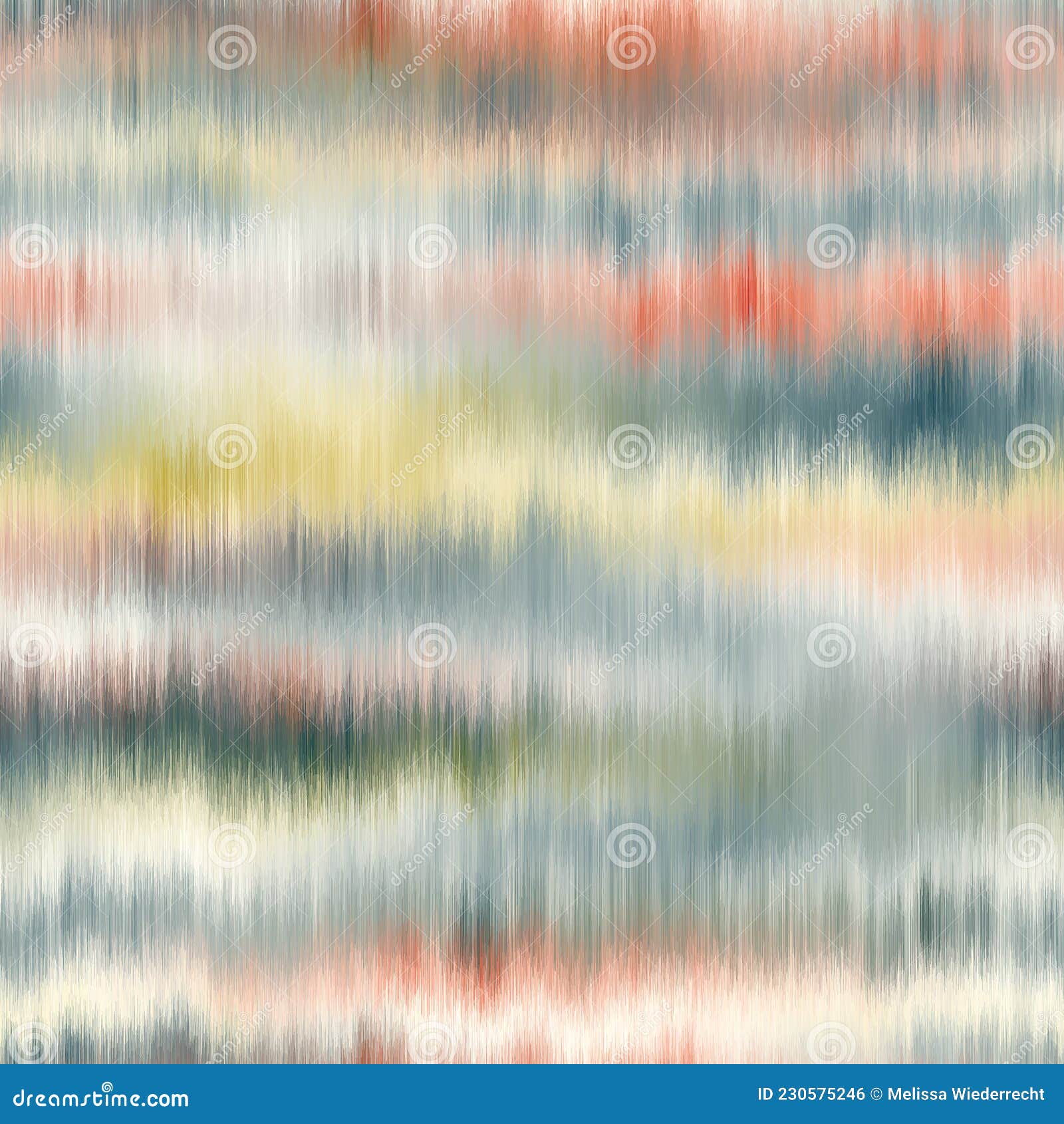 Seamless Vector Tie Dye Multicolor Bleeding Stripe Pattern for Surface ...