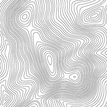 Seamless Vector Topographic Map Background. Line Topography Map ...