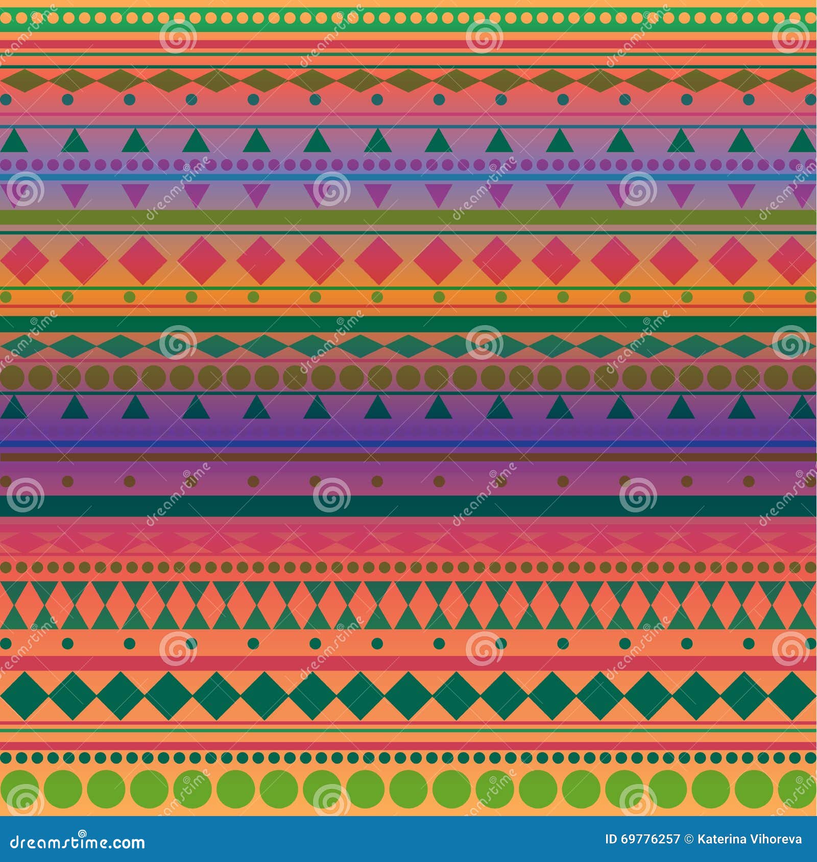 Seamless Vector Tribal Texture Stock Vector - Illustration of gift ...