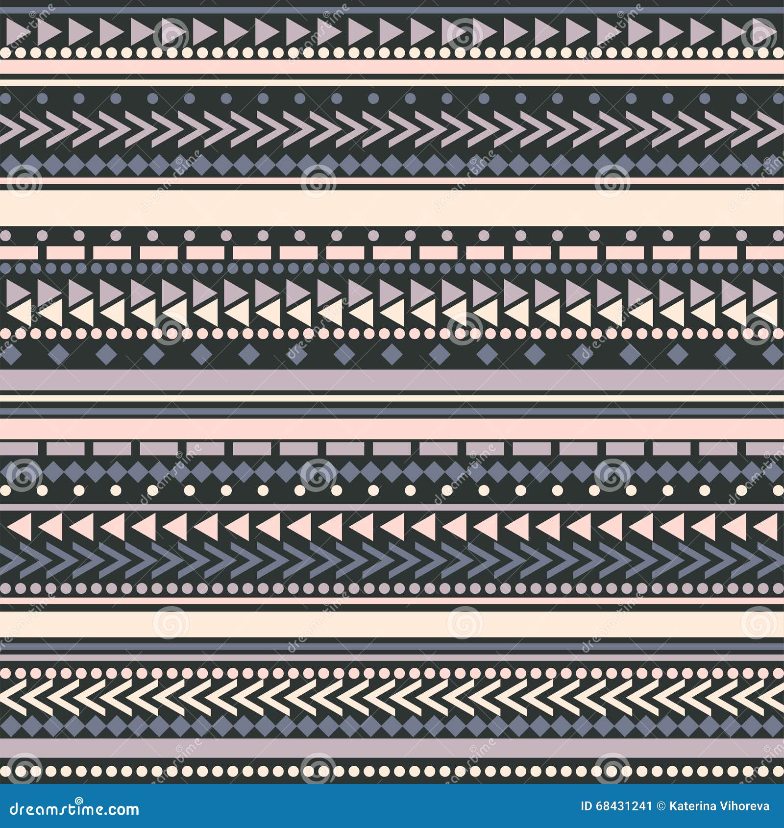 Seamless Vector Tribal Texture Pattern Stock Vector - Illustration of ...