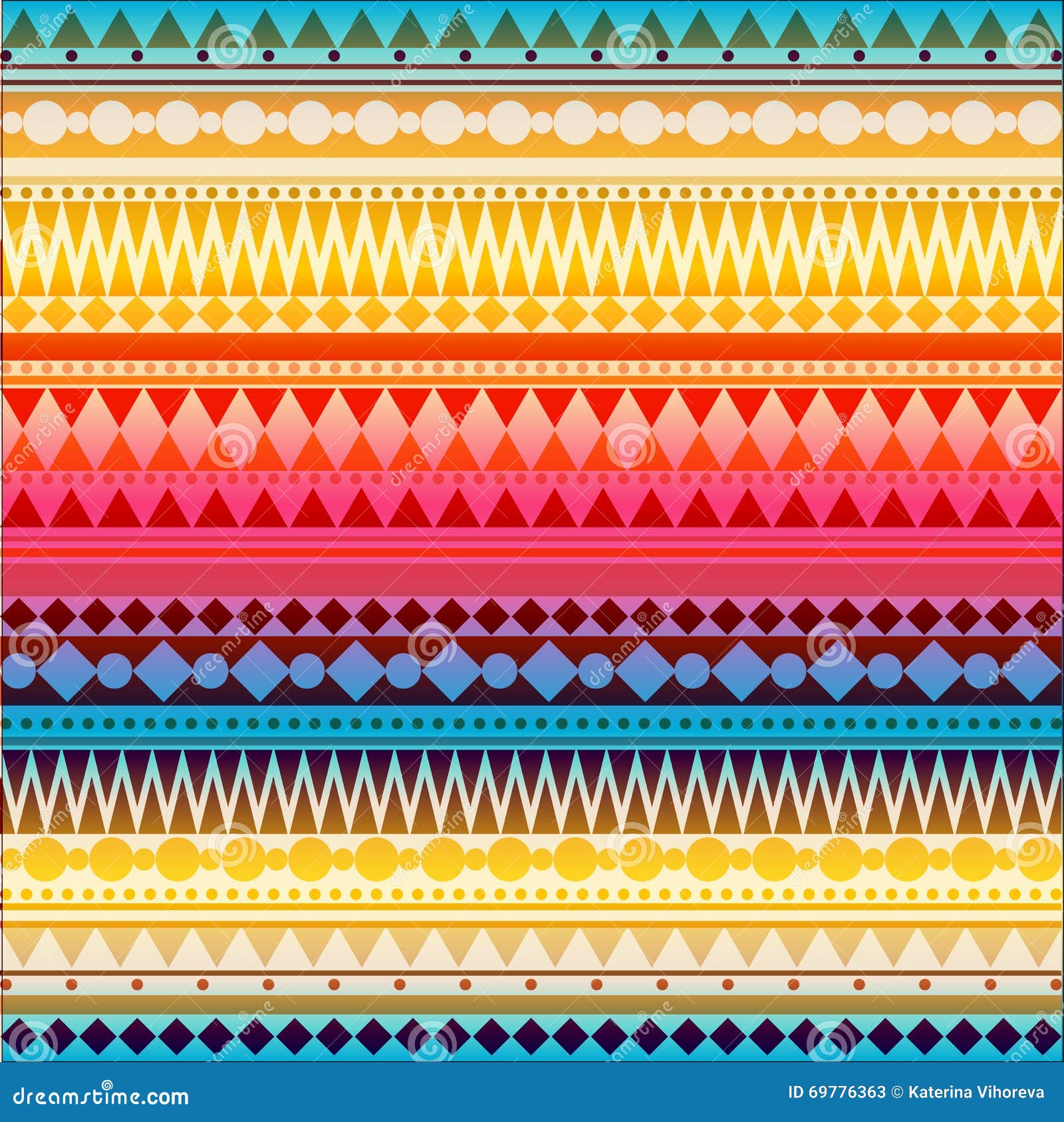 Seamless Vector Tribal Texture Pattern Stock Vector - Illustration of ...