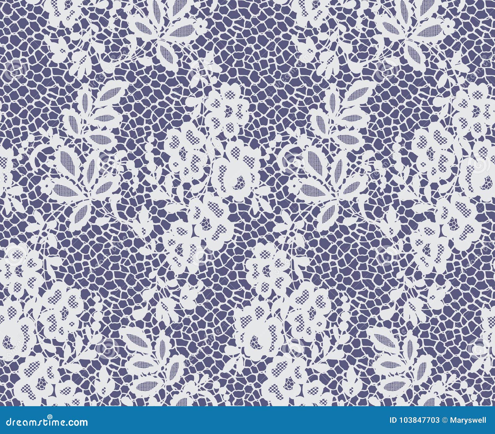Seamless Vector White Lace Pattern Stock Vector - Illustration of dress ...