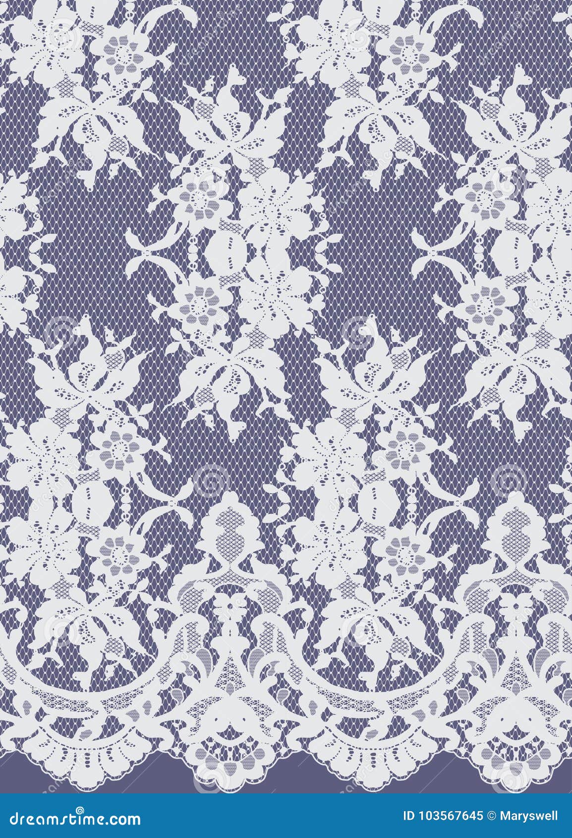 Seamless Vector White Lace Pattern Stock Vector - Illustration of ...