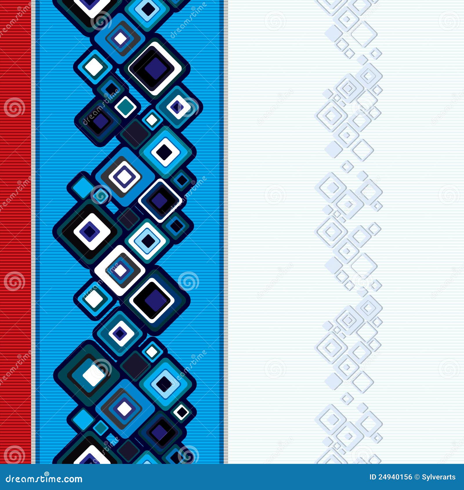 Seamless Vertical Background. Stock Vector - Illustration of blue ...