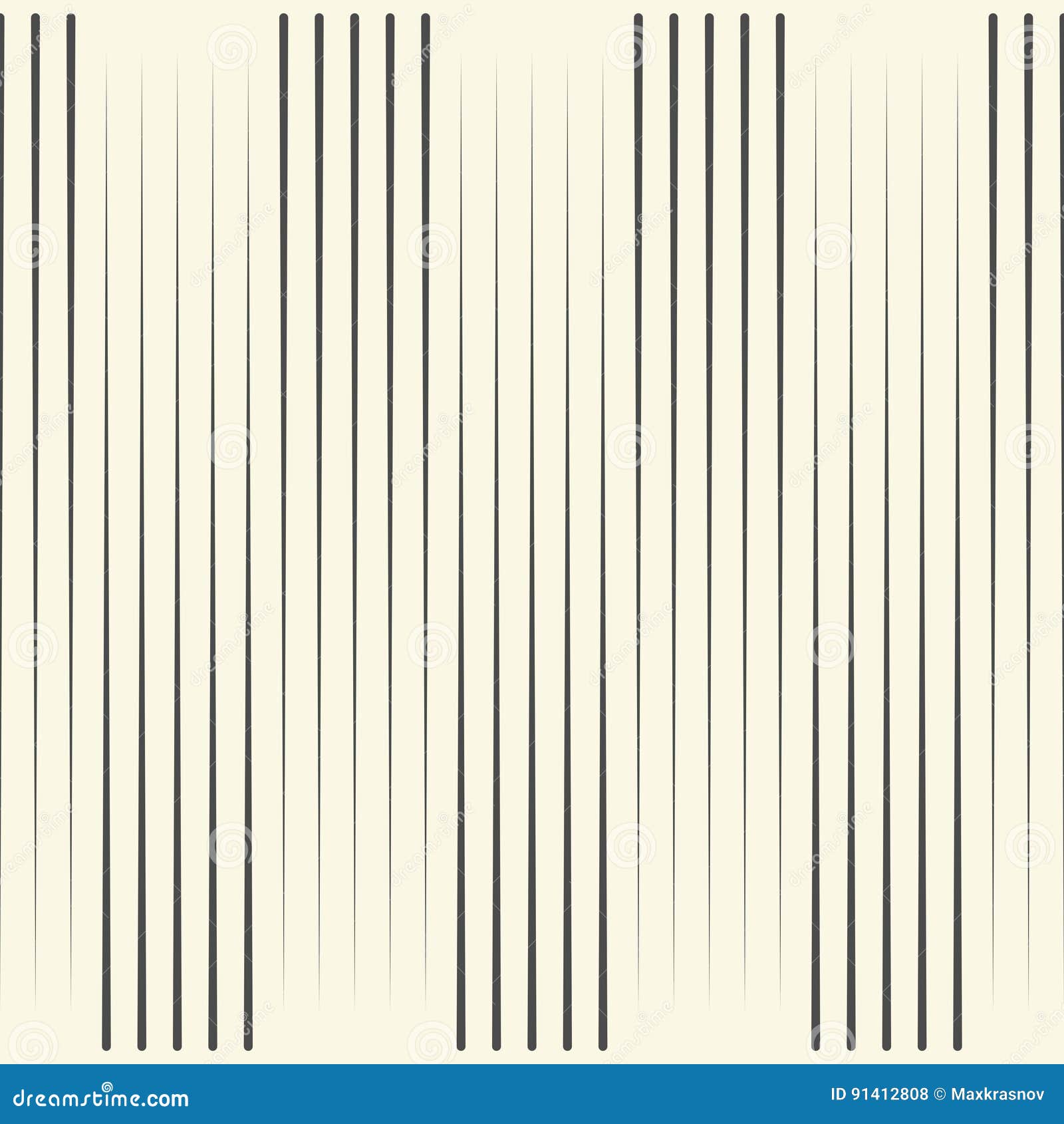Seamless Vertical Line Pattern. Vector Black and White Stripe Ba Stock ...