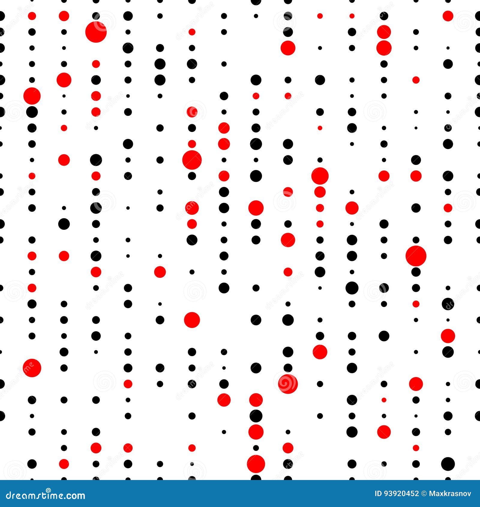 Seamless Vertical Stripe and Circle Pattern Stock Vector - Illustration ...