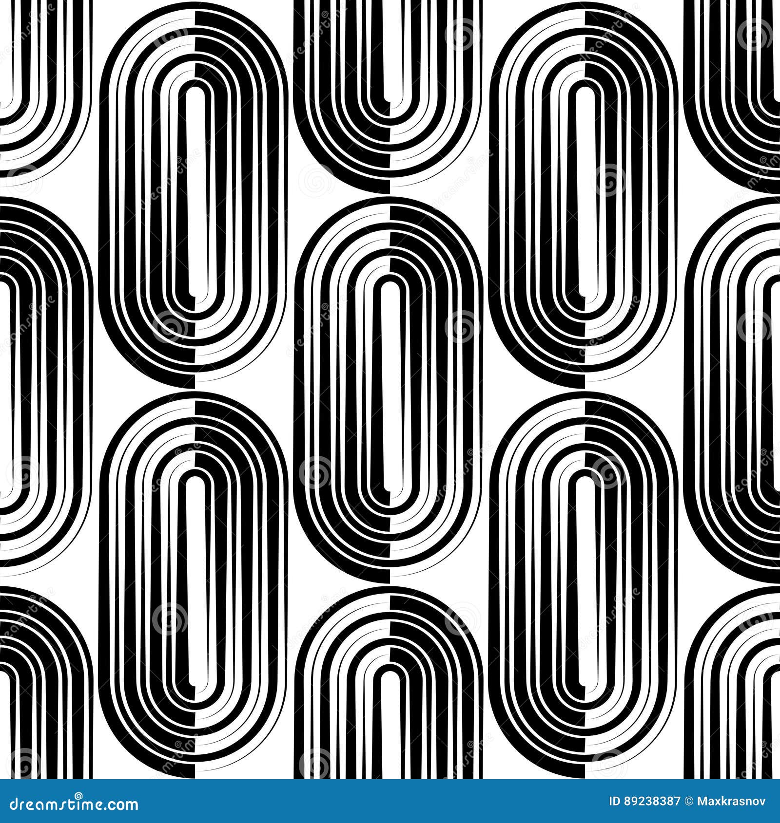 Seamless Vertical Stripe and Ellipse Pattern Stock Vector ...