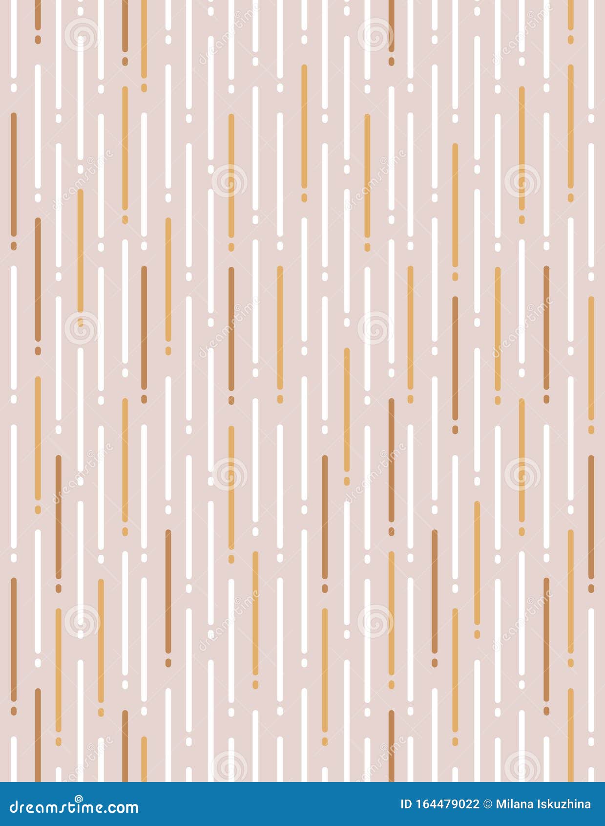 Seamless Vertical Stripe Pattern. Vector Brown and White Background ...