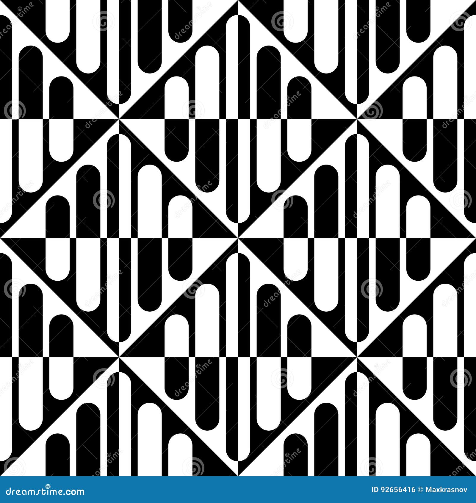 Seamless Vertical Stripe and Rhombus Pattern Stock Vector ...