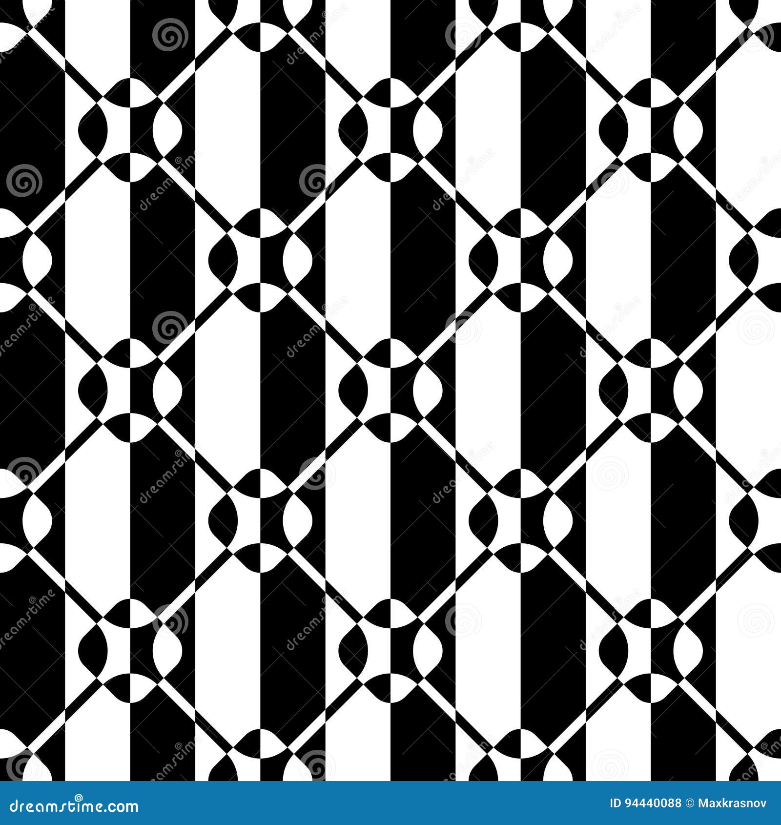 Seamless Vertical Stripe and Rhombus Pattern Stock Vector ...