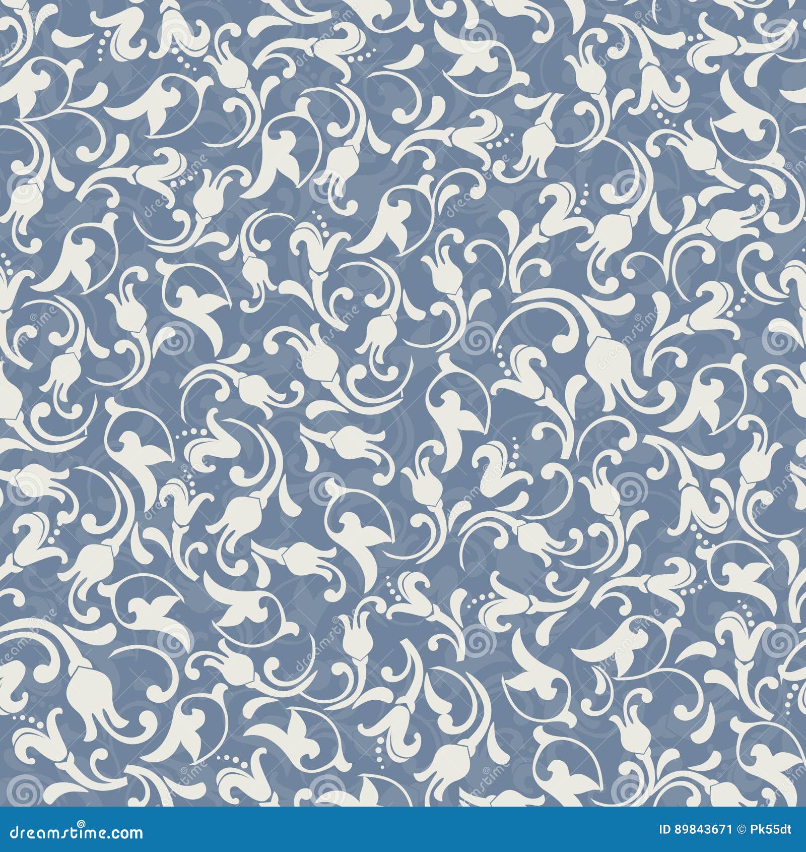 Seamless victorian pattern stock vector. Illustration of classic - 89843671