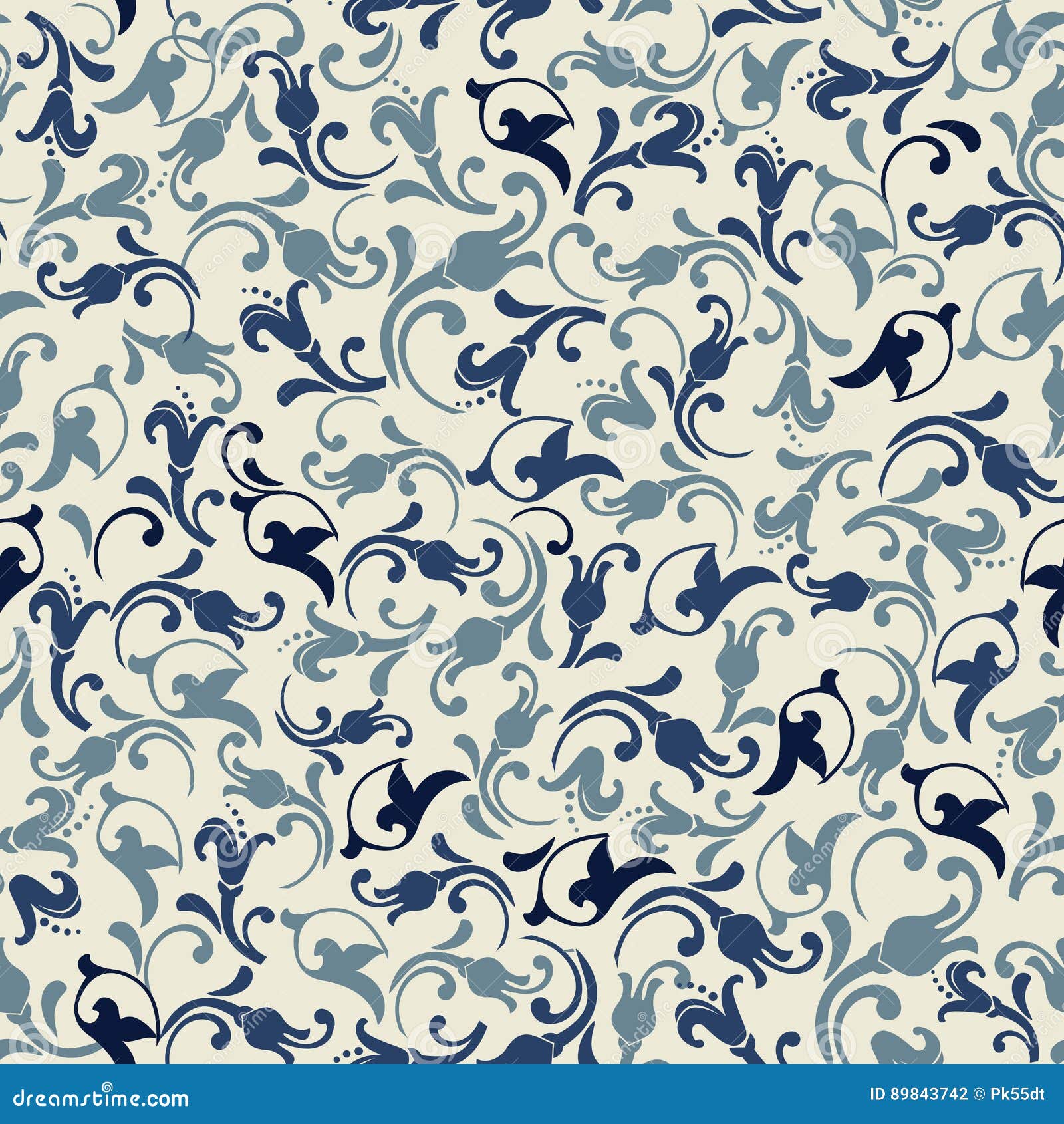 Seamless victorian pattern stock vector. Illustration of decorative ...