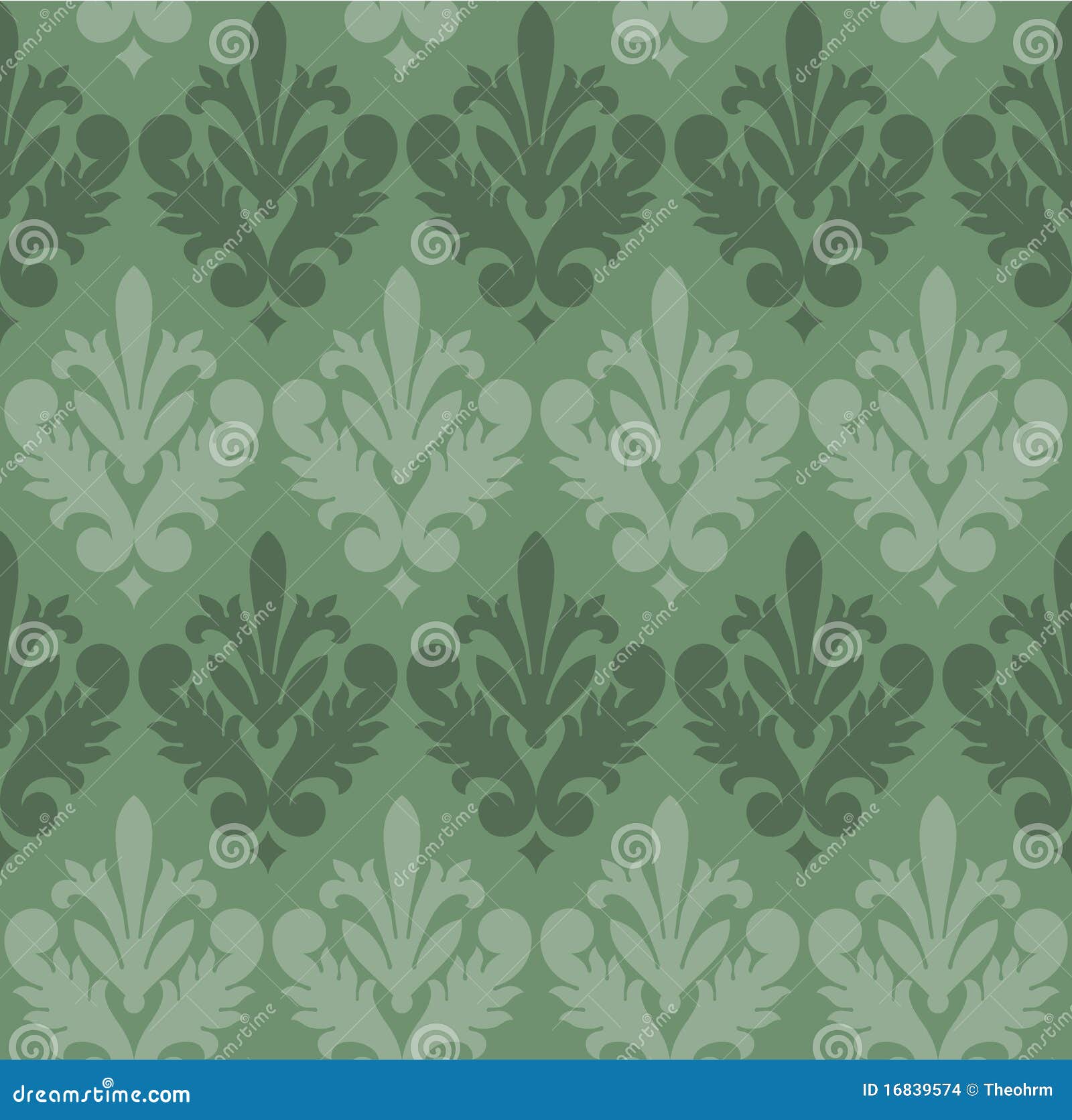 Seamless Victorian Pattern Cartoon Vector | CartoonDealer.com #47515045