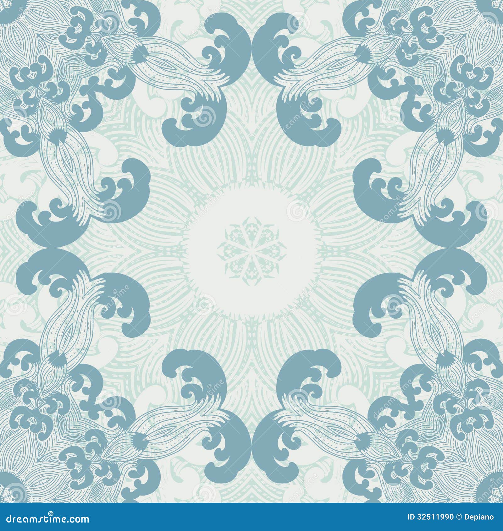 Seamless Vintage Background Stock Vector - Illustration of baroque ...