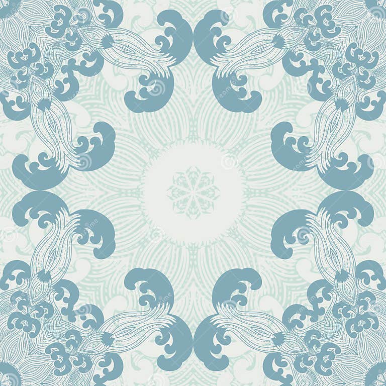Seamless Vintage Background Stock Vector - Illustration of baroque ...