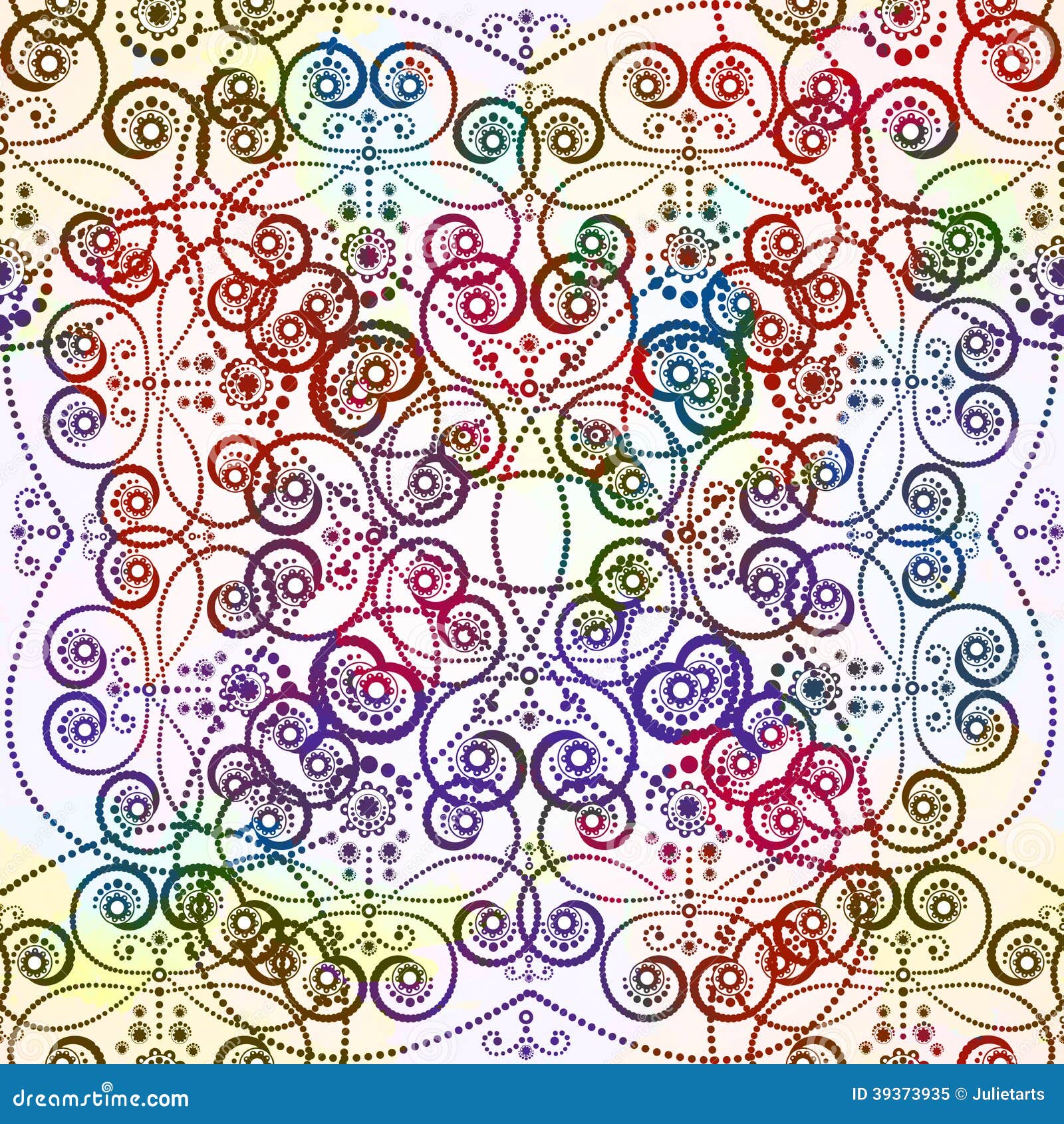 Seamless Vintage Colorful Pattern. Vector, EPS10 Stock Vector ...